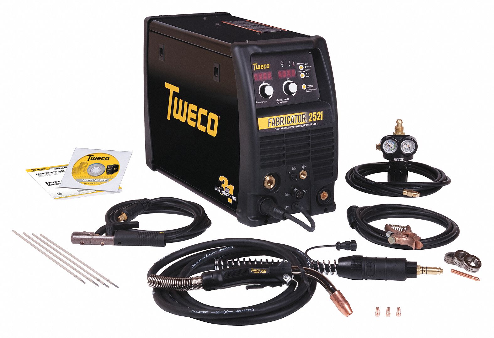 ESAB Multiprocess Welder, Fabricator 3-in-1 252i Series, Input Voltage ...