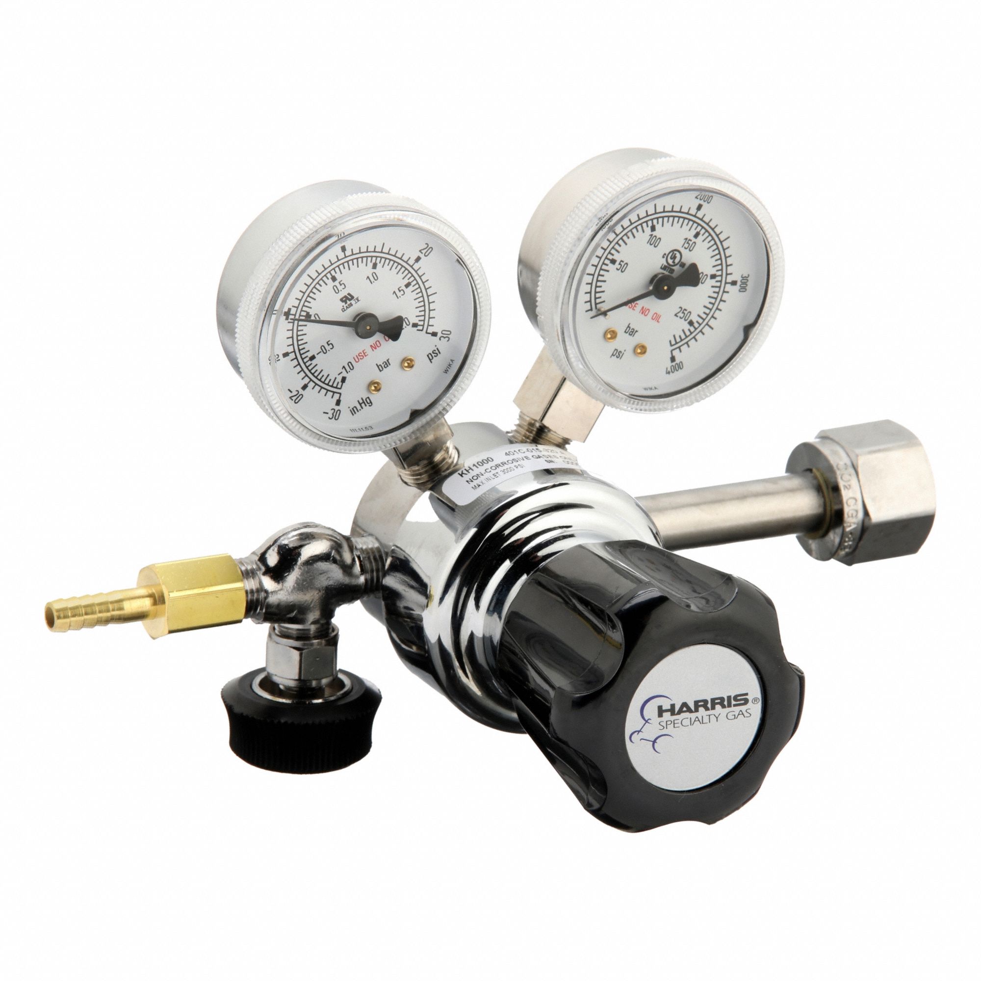 HARRIS, Single Stage, CGA 320 Inlet, Specialty Gas Regulator - 46Z474 ...