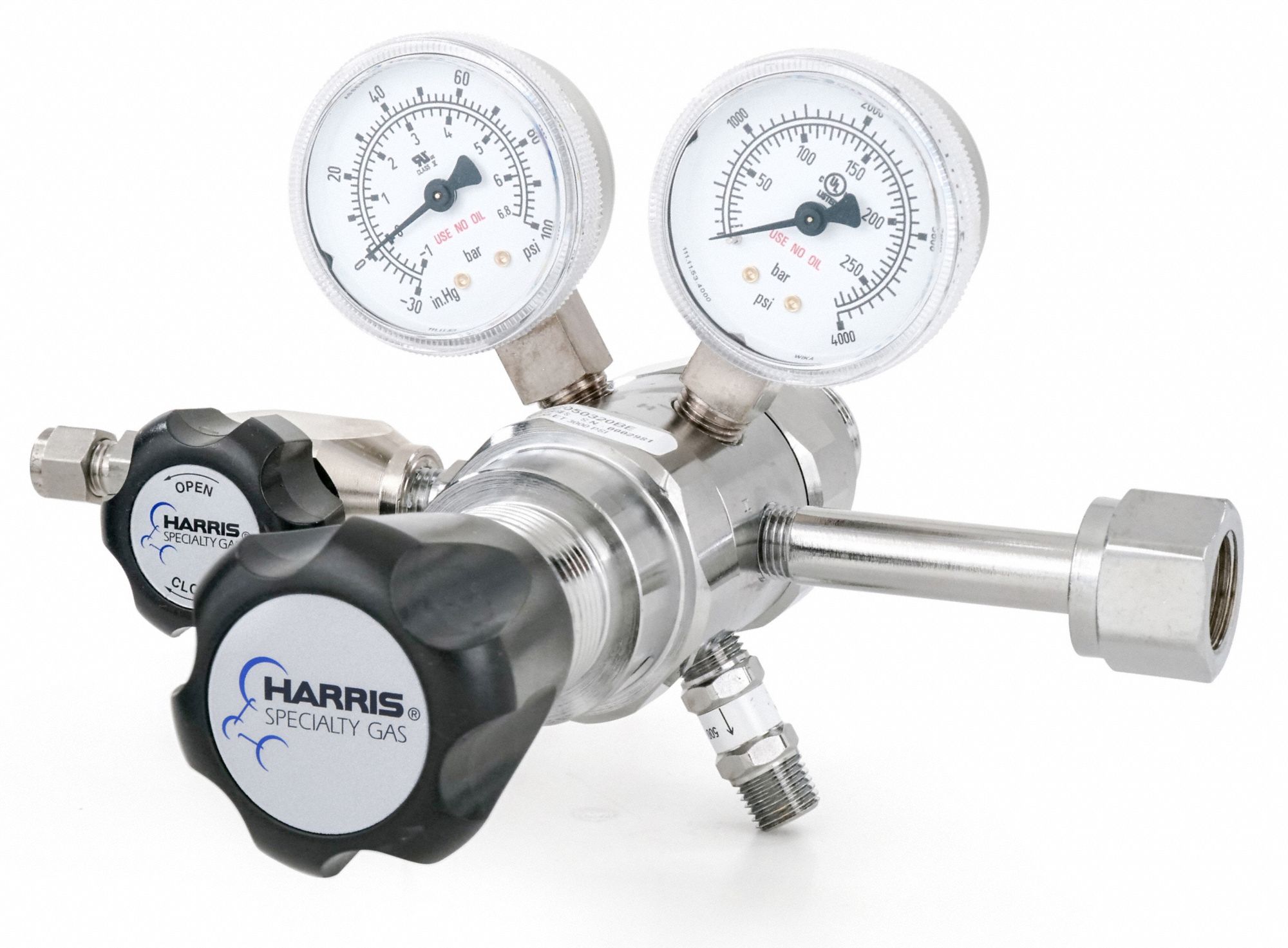 HARRIS Carbon Dioxide, Specialty Gas Lab Regulator, CGA-320, Two Stage ...