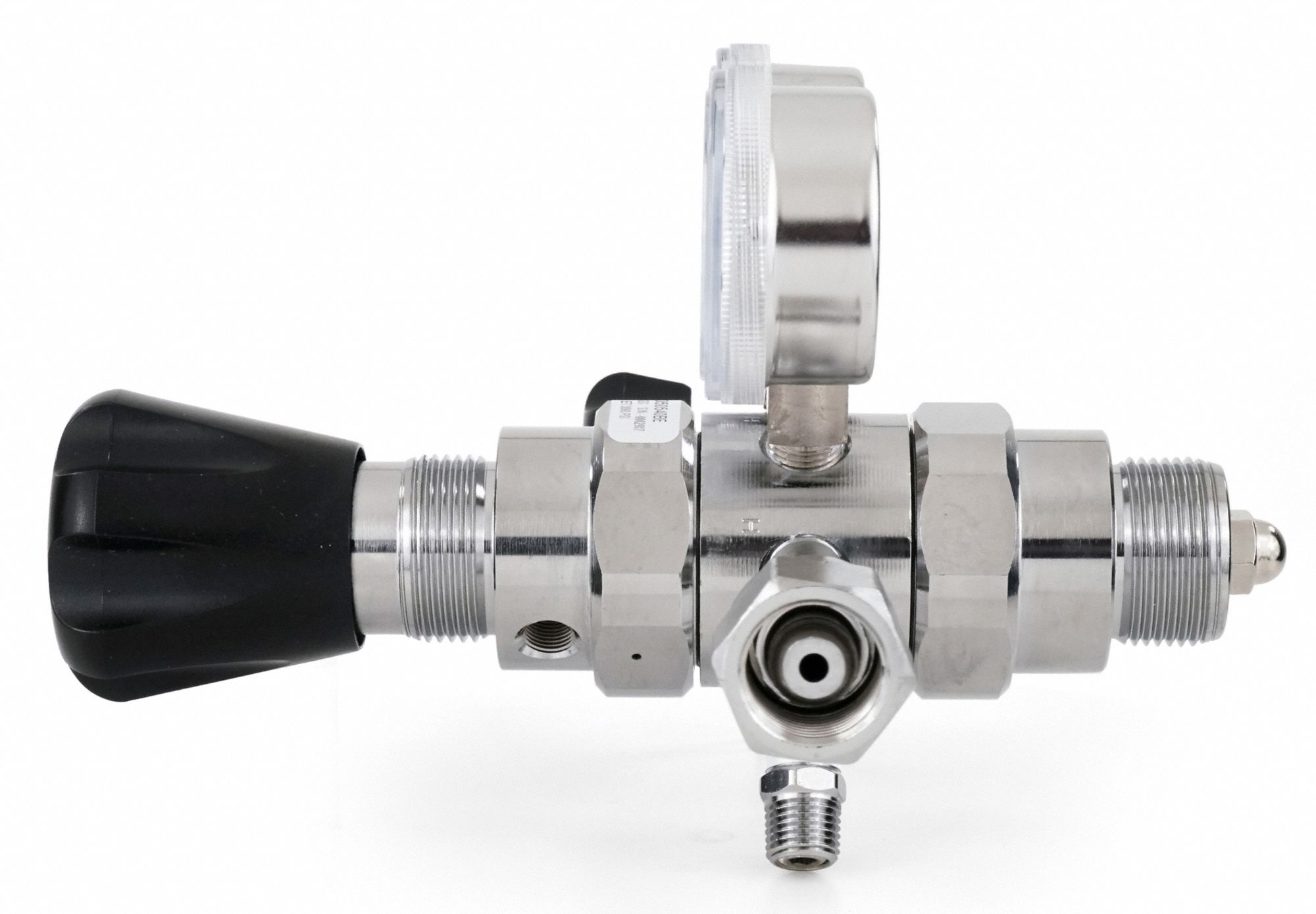 HARRIS Oxygen, Specialty Gas Lab Regulator, CGA-540, Two Stage, Chrome ...