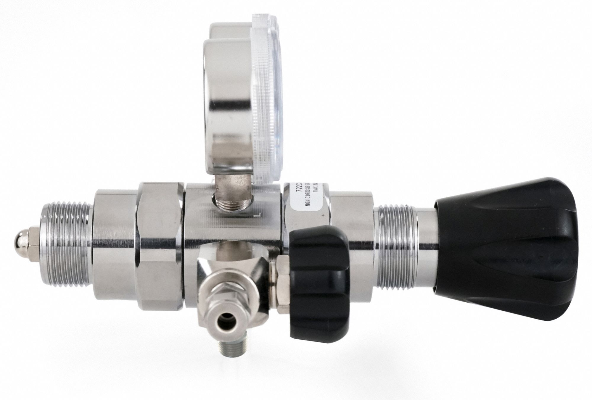 HARRIS Oxygen, Specialty Gas Lab Regulator, CGA-540, Two Stage, Chrome ...