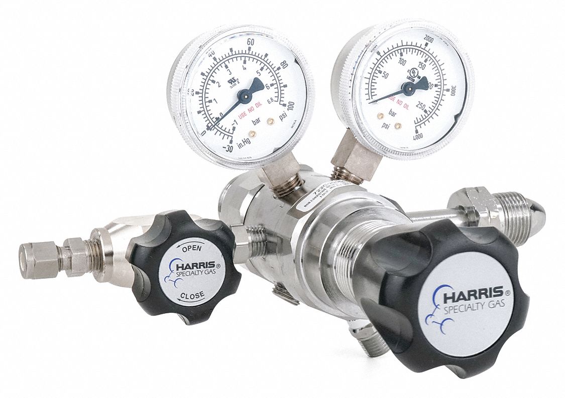 Harris KH1101 Harris Compressed Air, Specialty Gas Lab Regulator, CGA ...