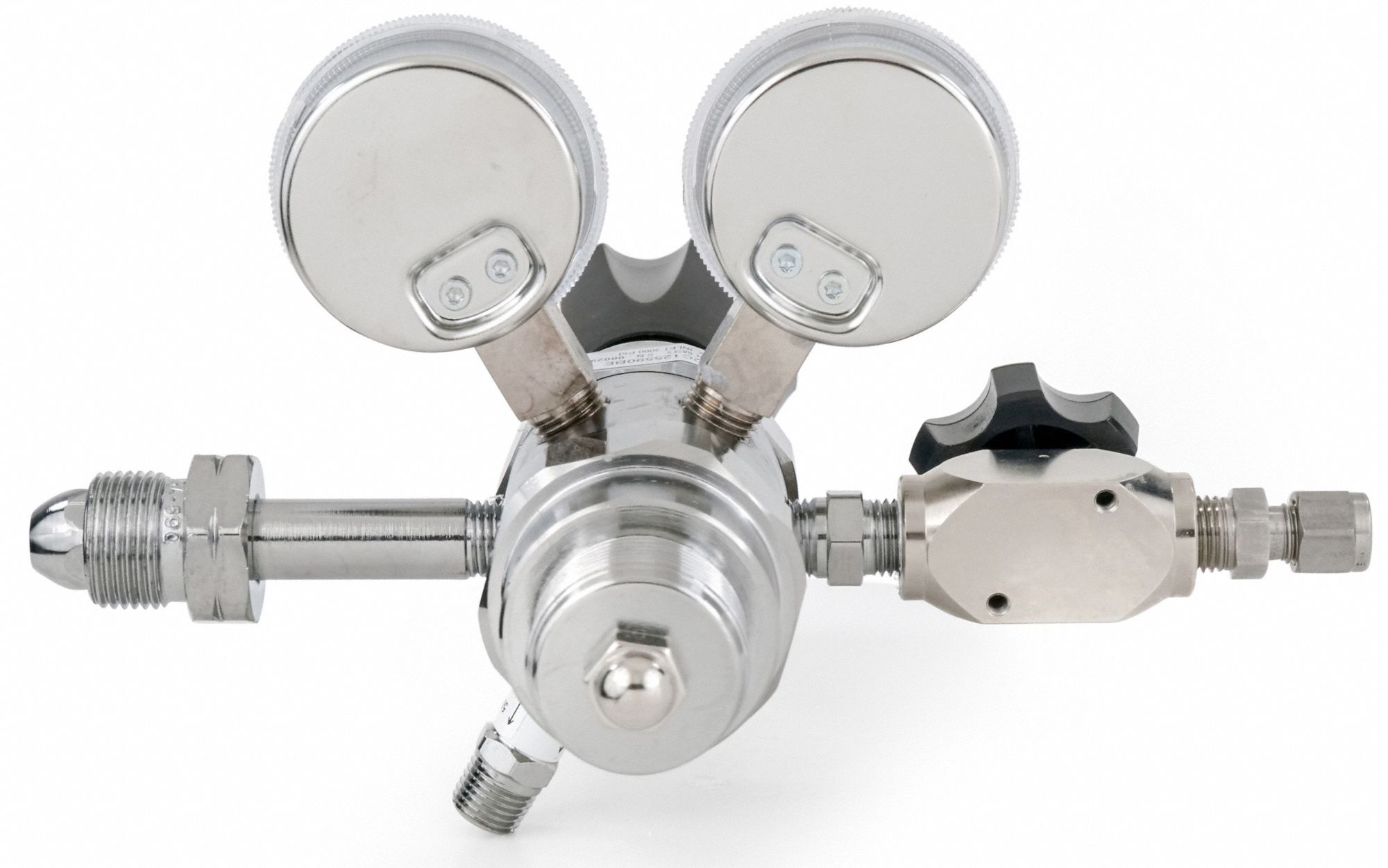 HARRIS High Purity Gas Regulator: Two Stage, CGA 590 Inlet, 1/4 in Tube ...