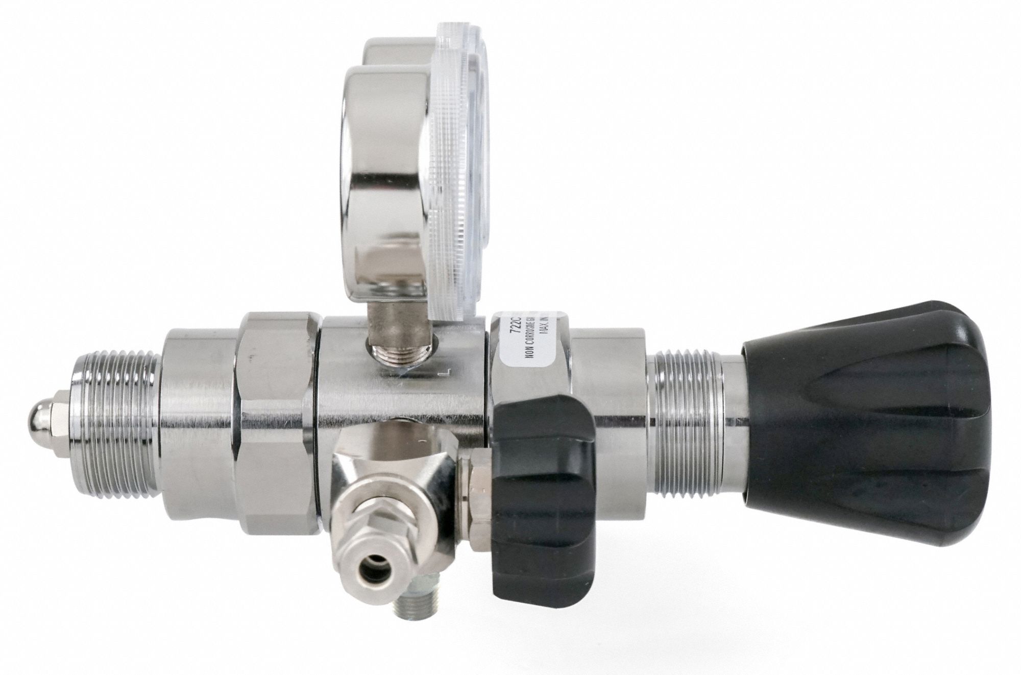 HARRIS High Purity Gas Regulator: Two Stage, CGA 590 Inlet, 1/4 in Tube ...