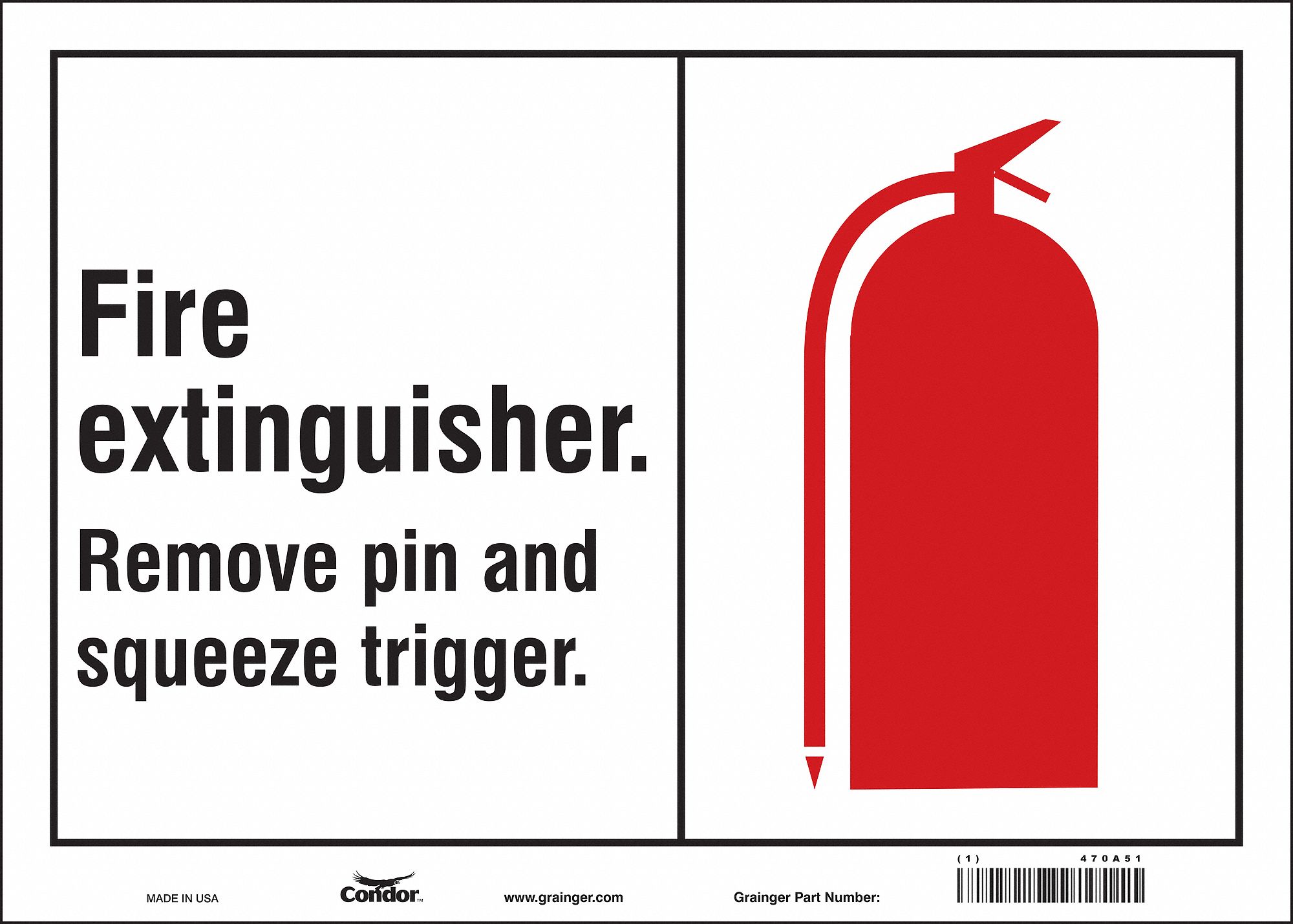 Vinyl, Adhesive Sign Mounting, Safety Sign - 470A50|470A50 - Grainger