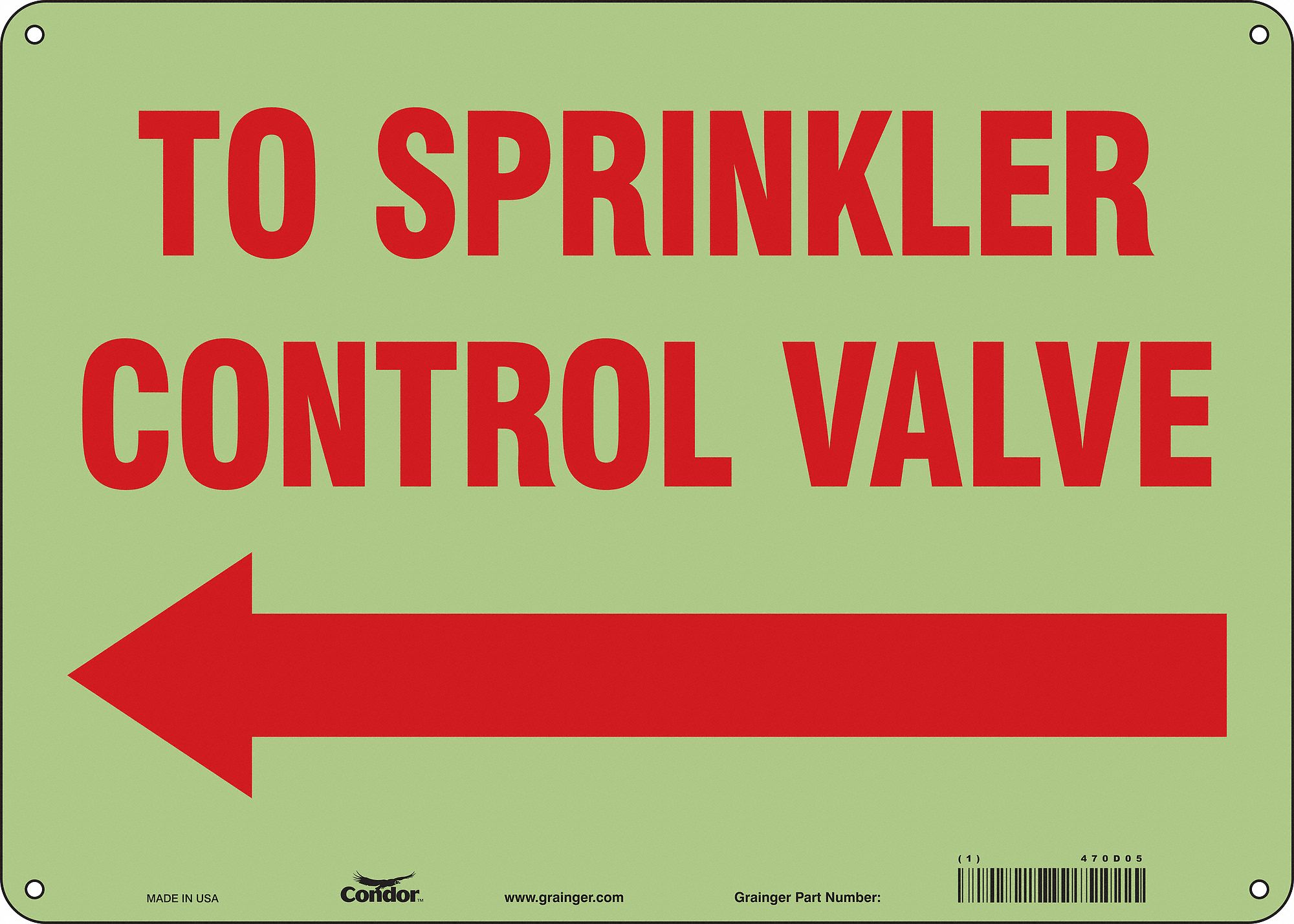 Polyethylene, Mounting Holes Sign Mounting, Safety Sign - 470D05|470D05 ...