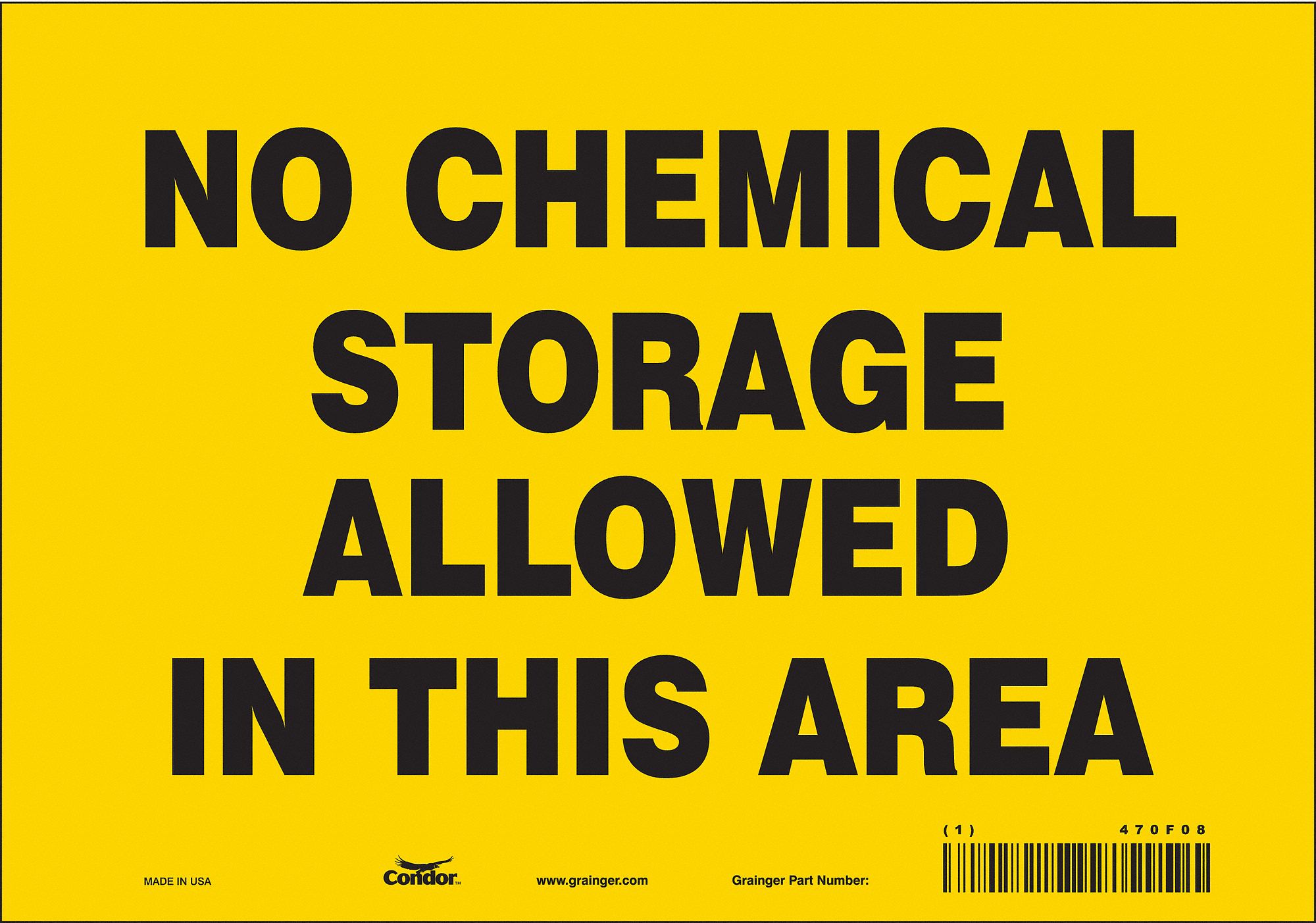 Vinyl, Adhesive Sign Mounting, Safety Sign - 470F08|470F08 - Grainger