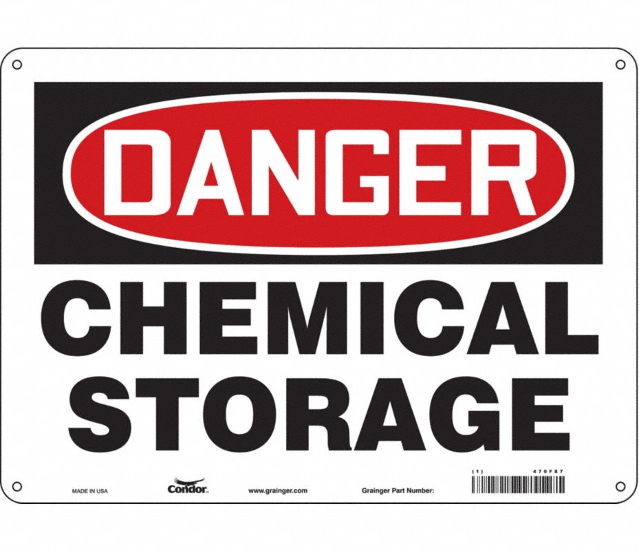 CONDOR Letrero de Seguridad, Encabezado: Danger, Material Fibra de ...