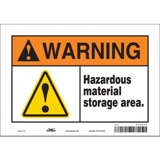 Vinyl, Adhesive Sign Mounting, Safety Sign - 470H35|470H35 - Grainger
