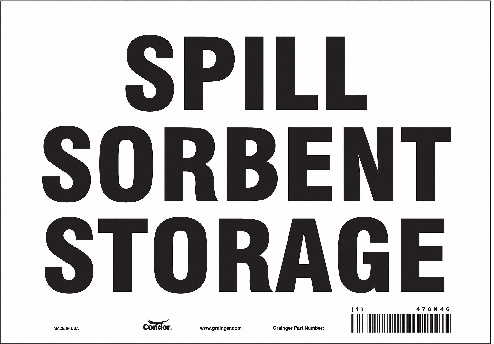 Vinyl, Adhesive Sign Mounting, Safety Sign - 470N46|470N46 - Grainger