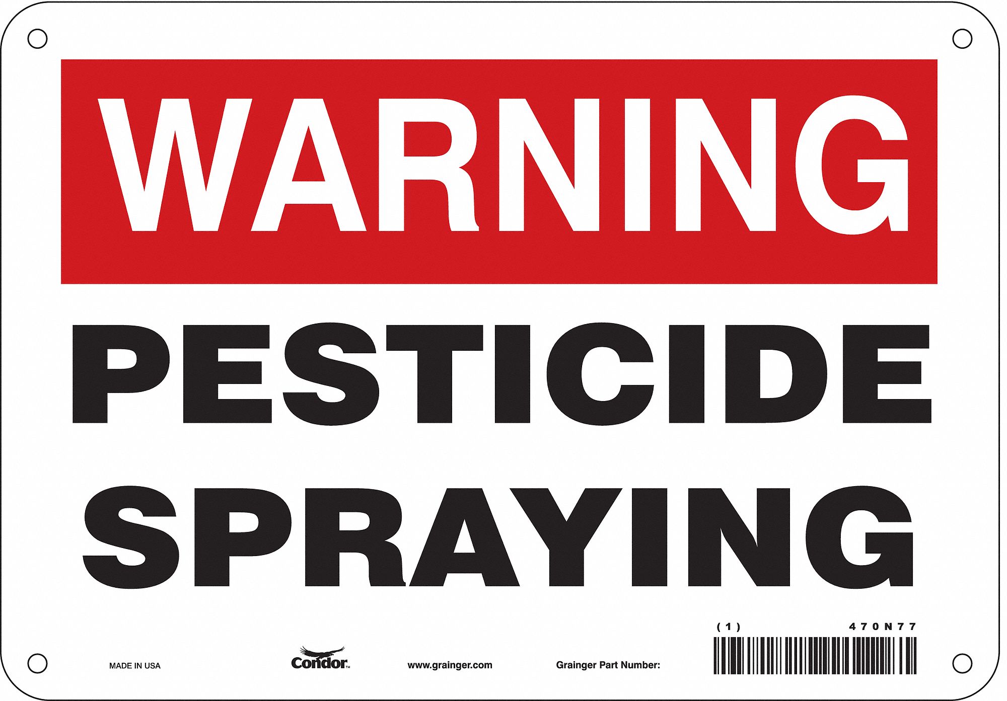 Vinyl, Adhesive Sign Mounting, Safety Sign - 470N77|470N77 - Grainger