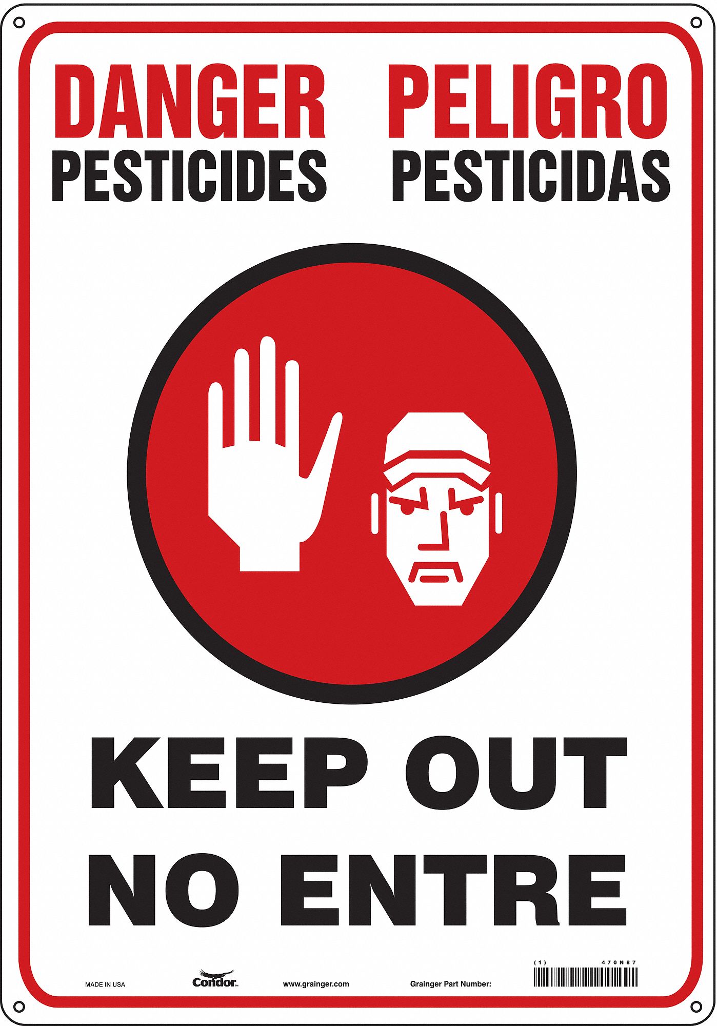 Vinyl, Adhesive Sign Mounting, Safety Sign - 470N87|470N87 - Grainger