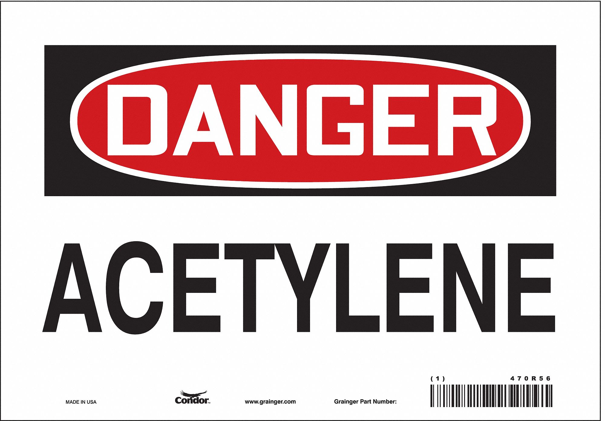 Vinyl, Adhesive Sign Mounting, Safety Sign - 470R56|470R56 - Grainger