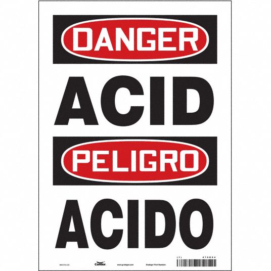 Vinyl, Adhesive Sign Mounting, Safety Sign - 470R84|470R84 - Grainger