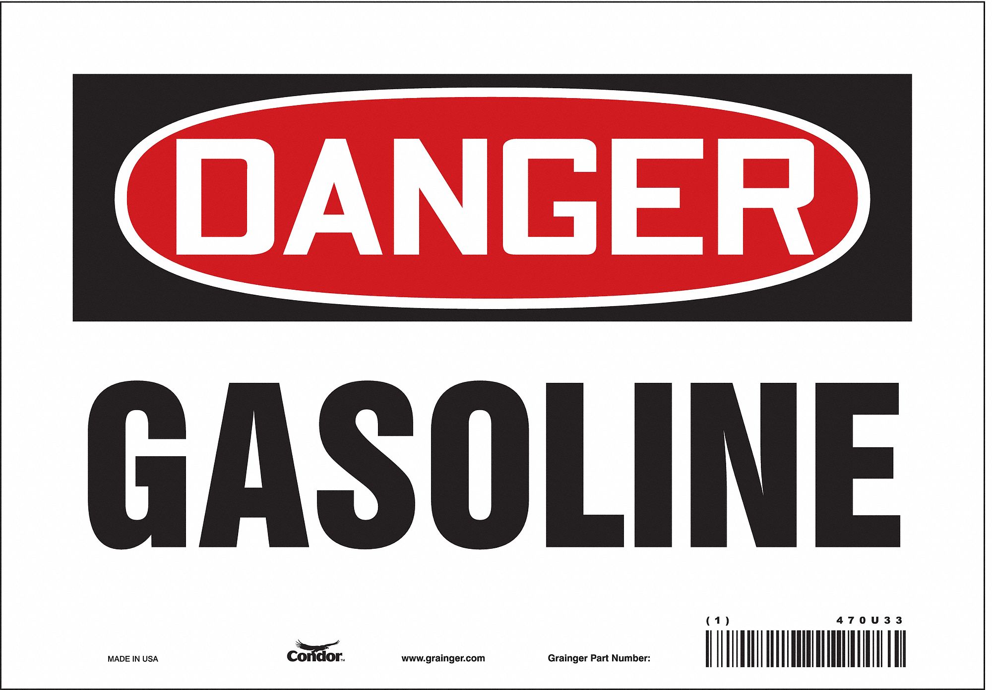 Vinyl, Adhesive Sign Mounting, Safety Sign - 470U33|470U33 - Grainger
