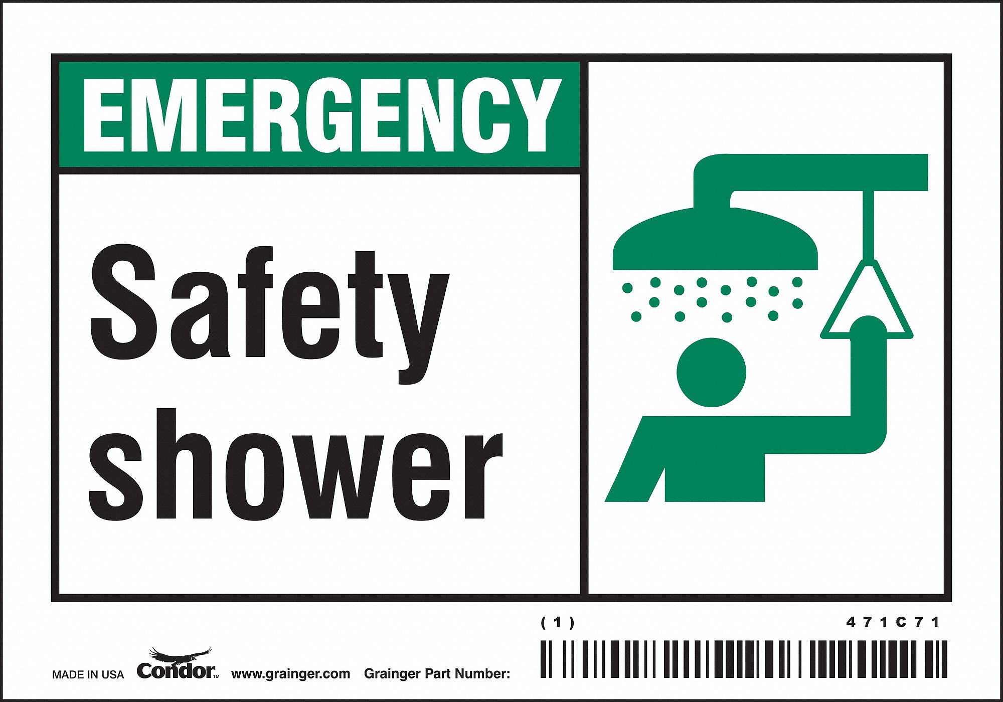 Vinyl, Adhesive Sign Mounting, Safety Sign - 471C71|471C71 - Grainger