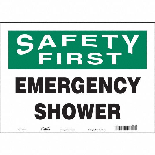 Vinyl, Adhesive Sign Mounting, Safety Sign - 471D69|471D69 - Grainger