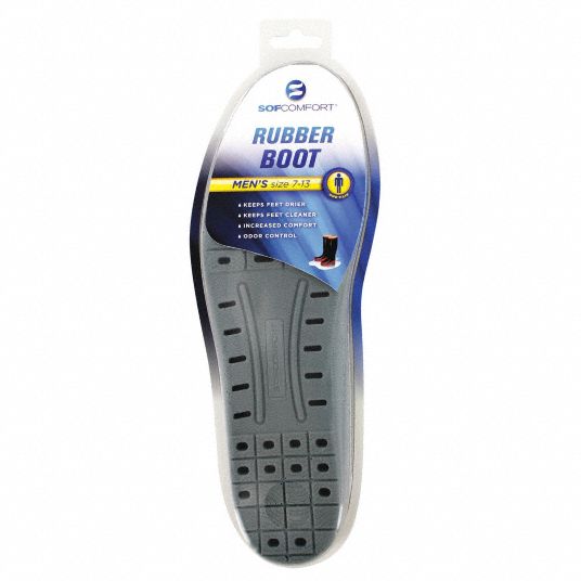 IMPLUS FOOTCARE Boot Insole, Unisex, 13, Gray, 1 PR - 471F34|42011 ...