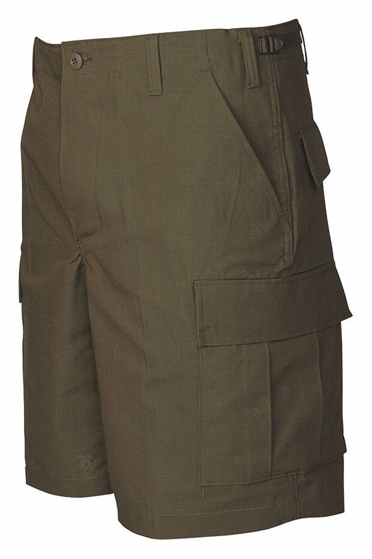 TRU-SPEC, Olive Drab Green, 43 in to 47 in Waist, Military Shorts ...