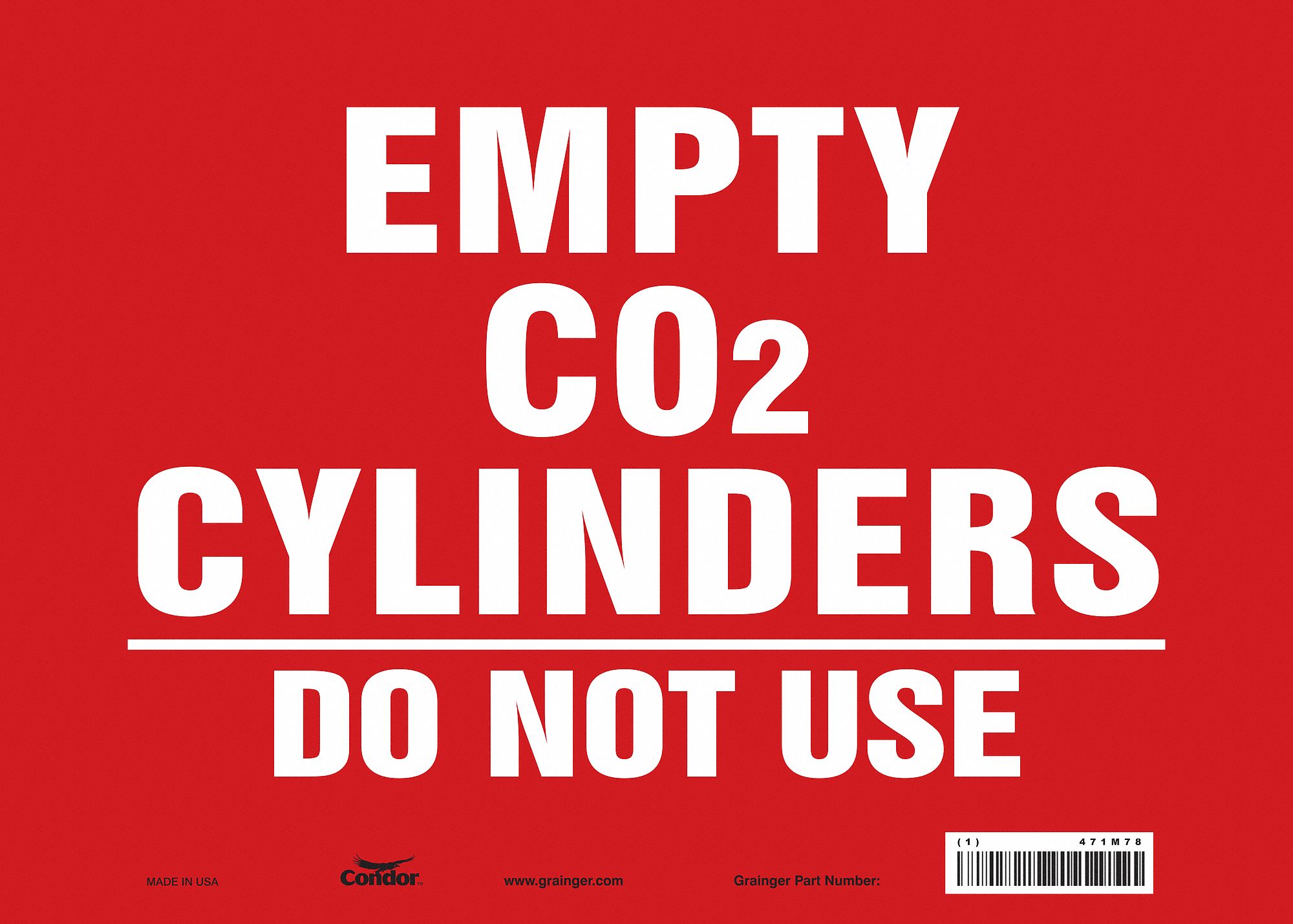 Vinyl, Adhesive Sign Mounting, Safety Sign - 471M78|471M78 - Grainger