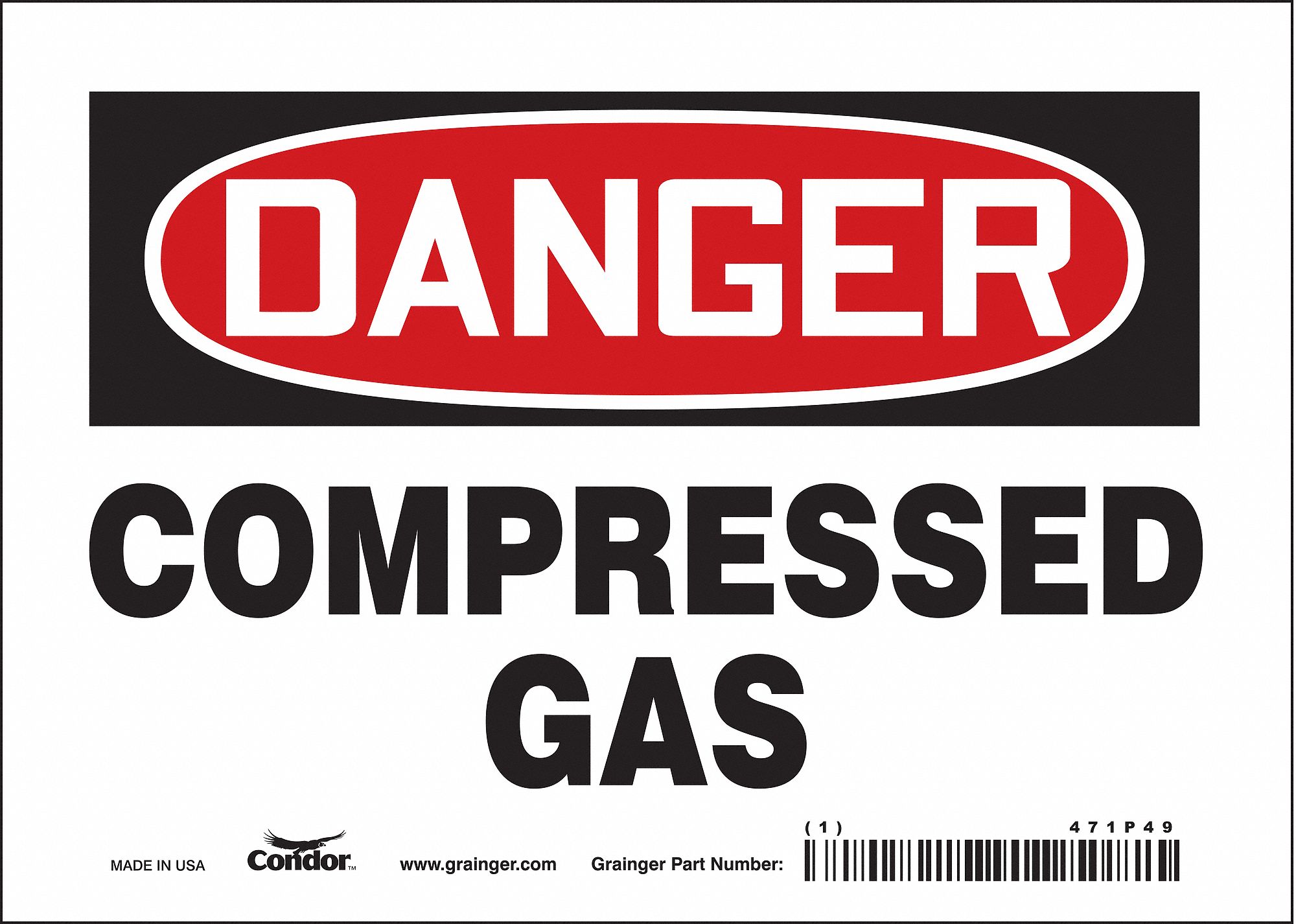 Vinyl, Adhesive Sign Mounting, Safety Sign - 471P49|471P49 - Grainger