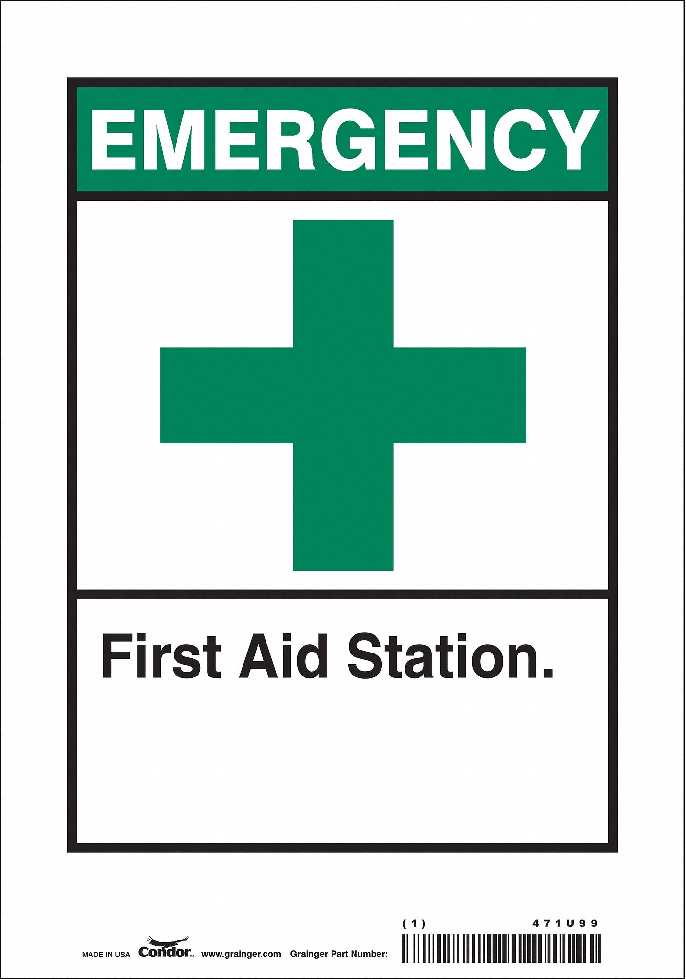 Vinyl, Adhesive Sign Mounting, Safety Sign - 471U99|471U99 - Grainger