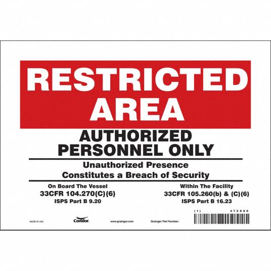 Vinyl, Adhesive Sign Mounting, Safety Sign - 472X80|472X80 - Grainger