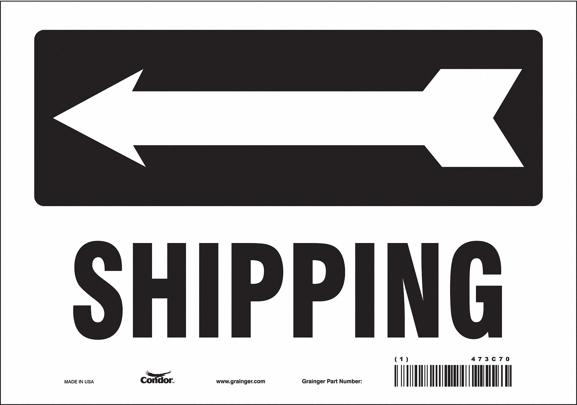 Vinyl, Adhesive Sign Mounting, Safety Sign - 473C70|473C70 - Grainger