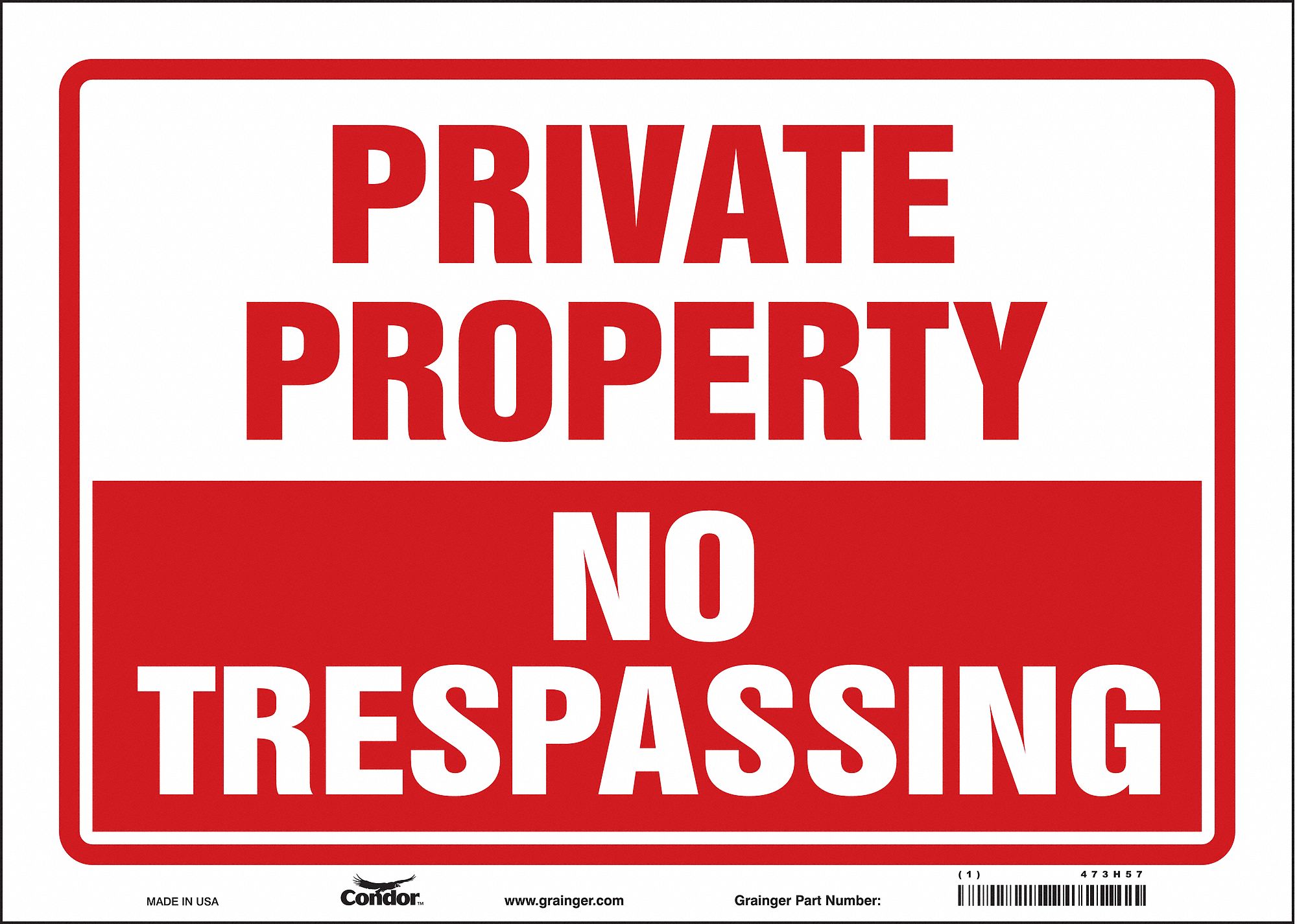 Vinyl, Adhesive Sign Mounting, Safety Sign - 473H57|473H57 - Grainger