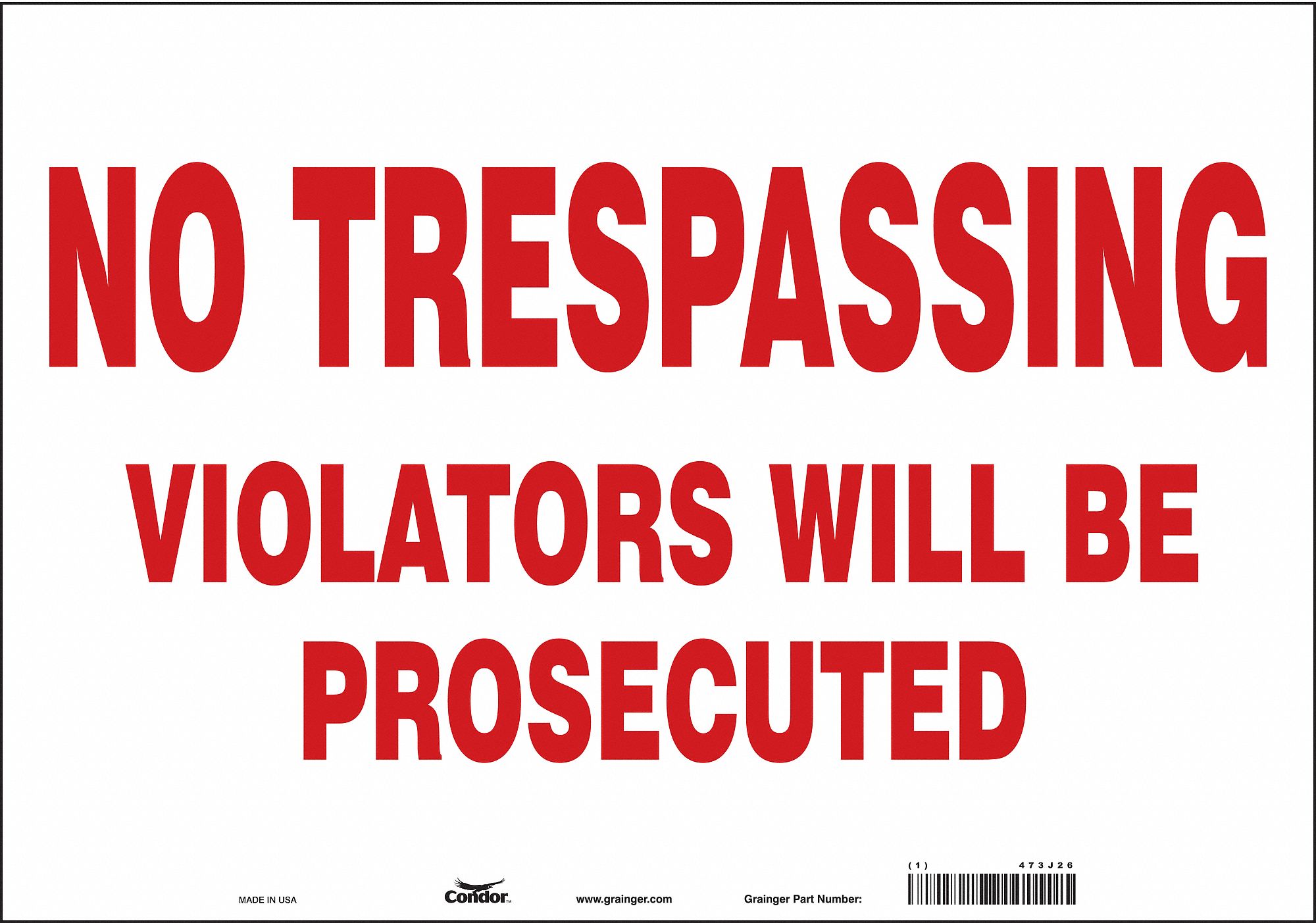 Vinyl, Adhesive Sign Mounting, Safety Sign - 473J26|473J26 - Grainger