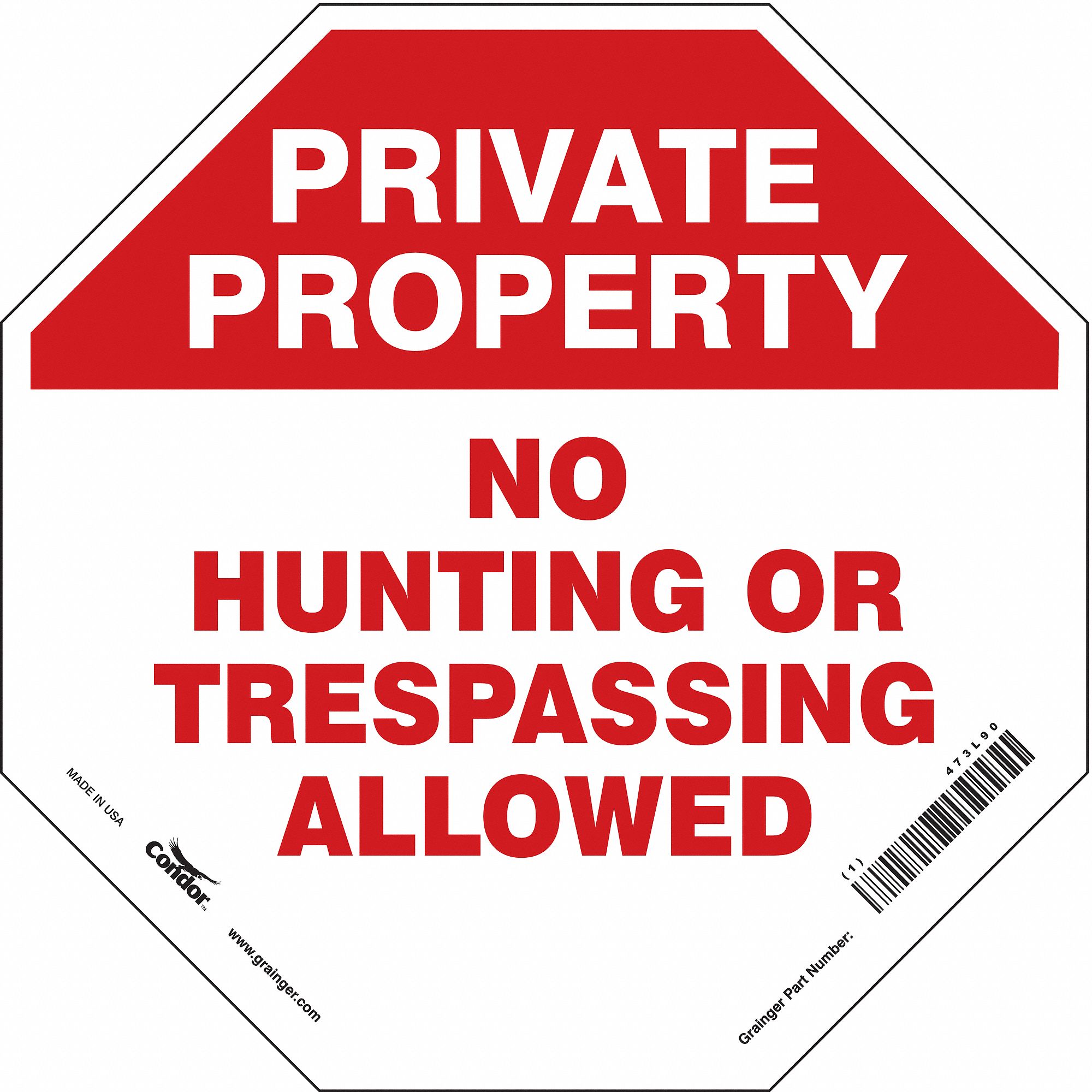 Vinyl, Adhesive Sign Mounting, Safety Sign - 473L90|473L90 - Grainger