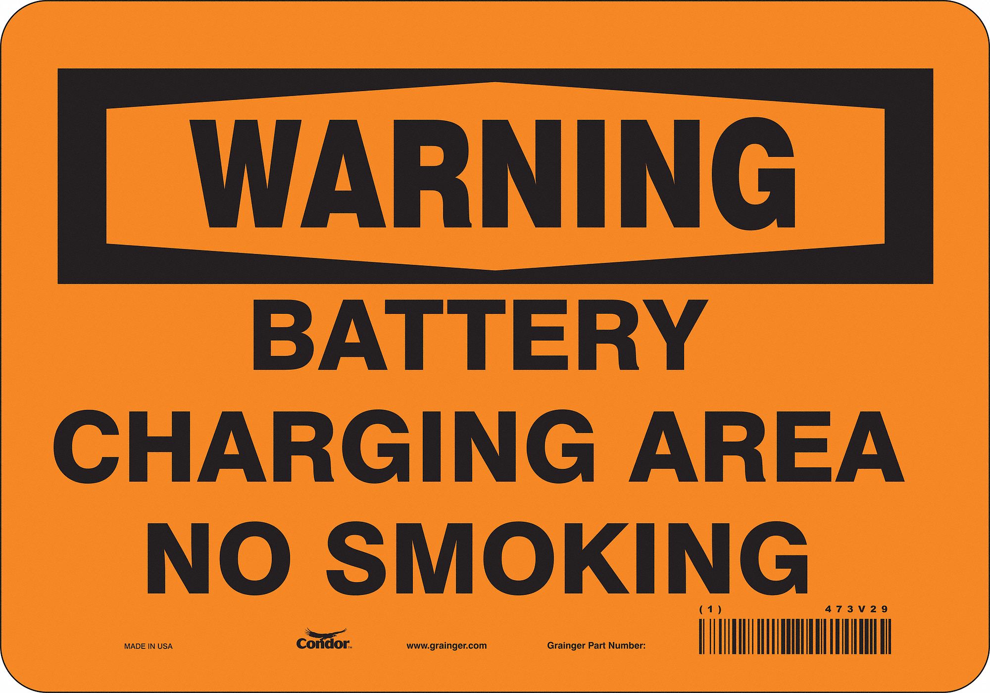 Vinyl, Adhesive Sign Mounting, Safety Sign - 473V29|473V29 - Grainger