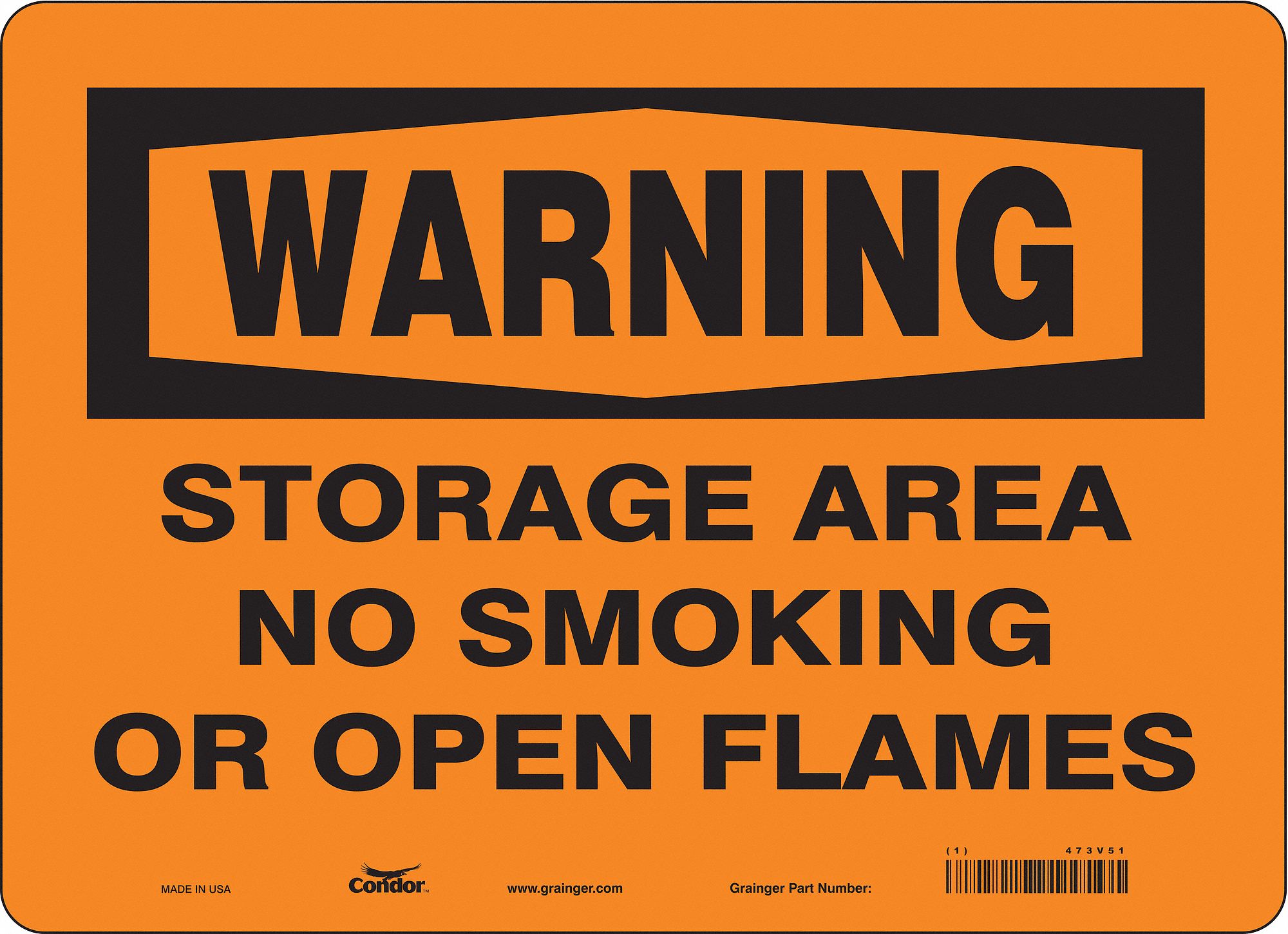 Vinyl, Adhesive Sign Mounting, Safety Sign - 473V51|473V51 - Grainger
