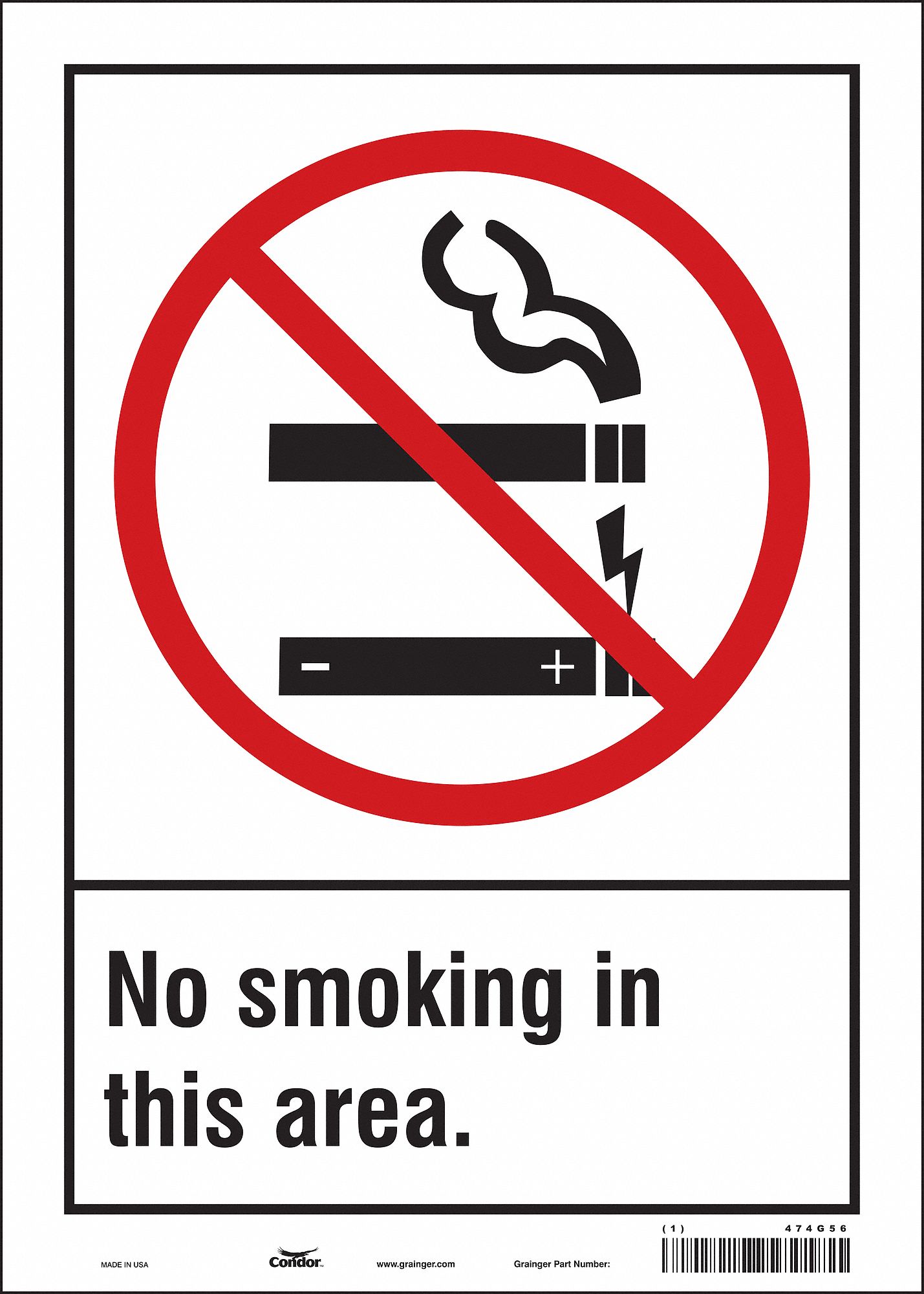 Vinyl, Adhesive Sign Mounting, Safety Sign - 474G56|474G56 - Grainger