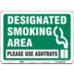 Smoking Area Signs - Grainger Industrial Supply