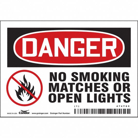 Vinyl, Adhesive Sign Mounting, Safety Sign - 474T05|474T05 - Grainger