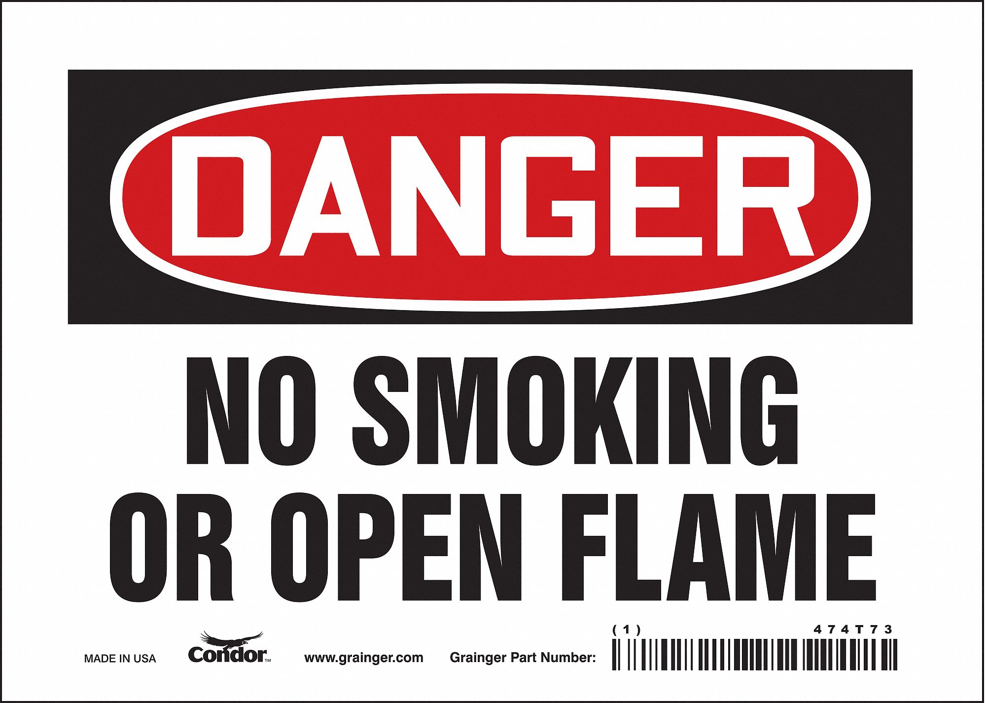Vinyl, Adhesive Sign Mounting, Safety Sign - 474T73|474T73 - Grainger