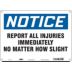 Accidents & Incidents Reporting Signs - Grainger Industrial Supply