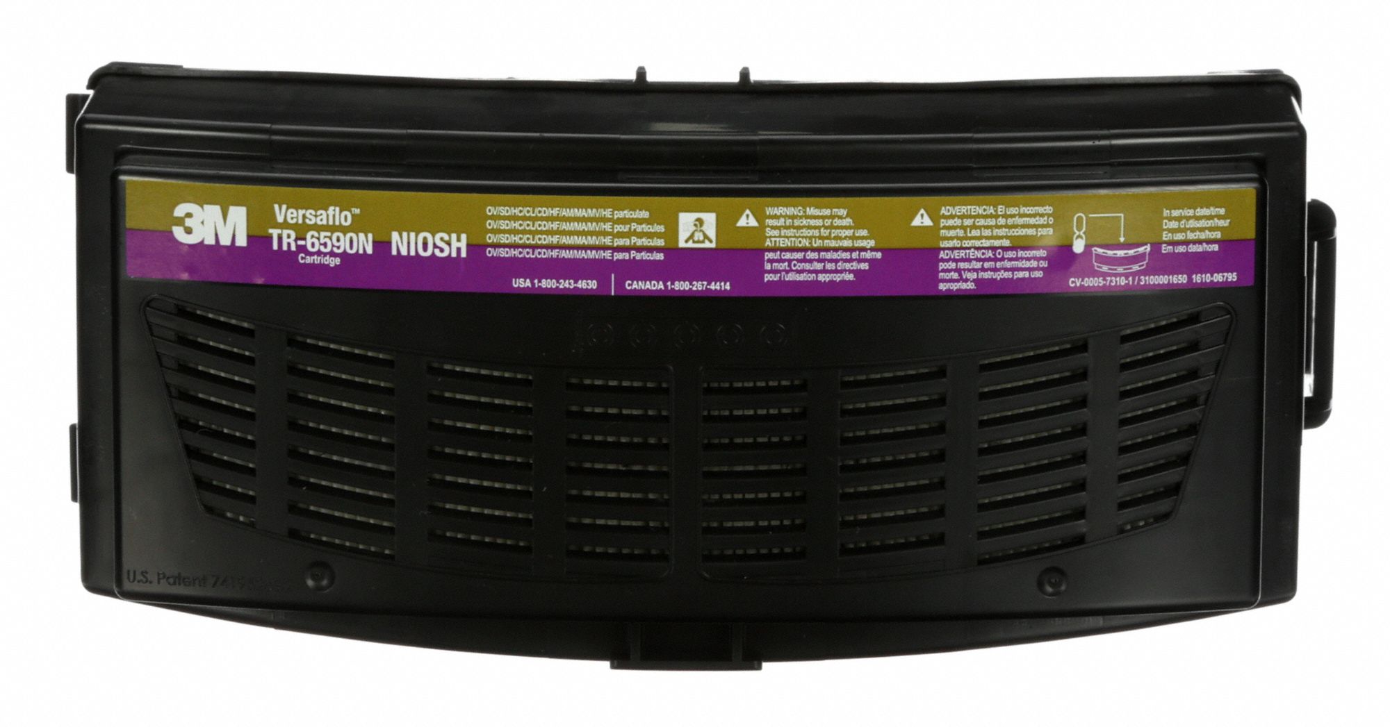 3M Combination Cartridge/Filter: TR-600, Magenta/Olive Color, 3M ...