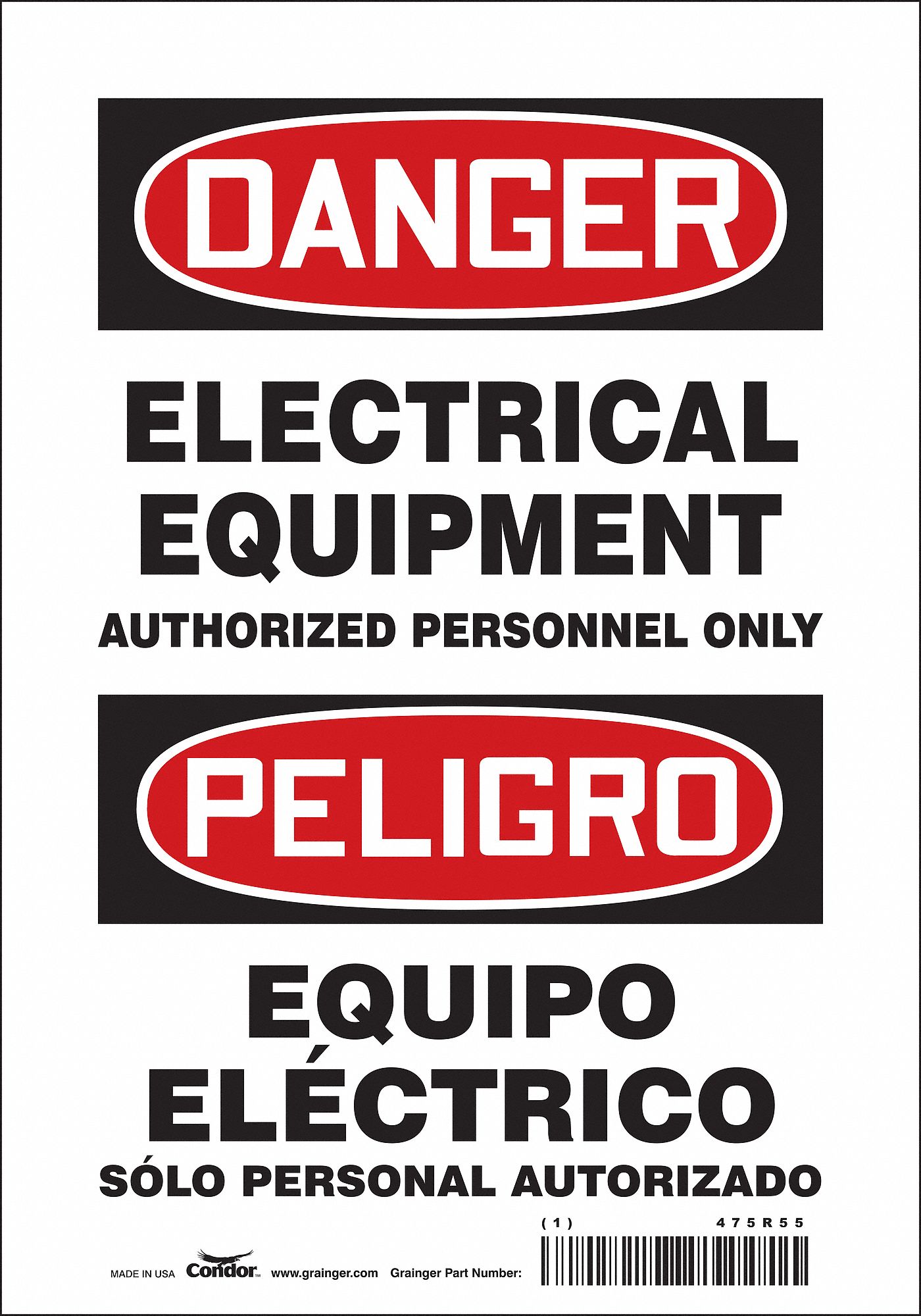 Vinyl, Adhesive Sign Mounting, Safety Sign - 475R55|475R55 - Grainger