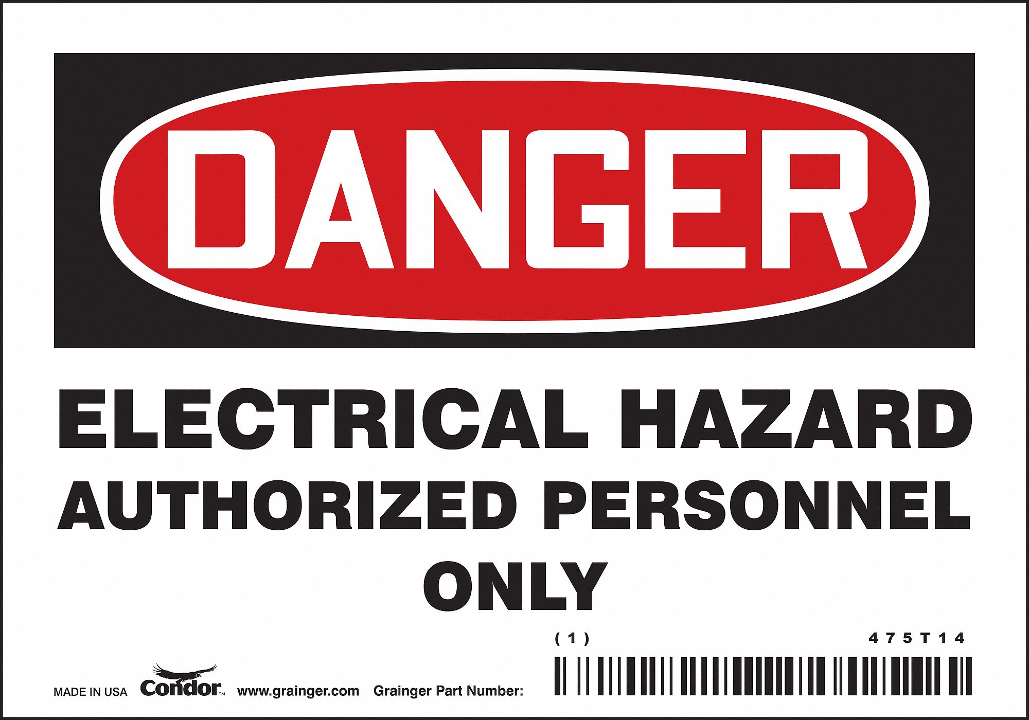 Vinyl, Adhesive Sign Mounting, Safety Sign - 475T14|475T14 - Grainger