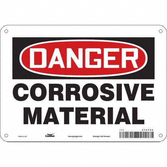Aluminum, Mounting Holes Sign Mounting, Safety Sign - 475Y98|475Y98 ...