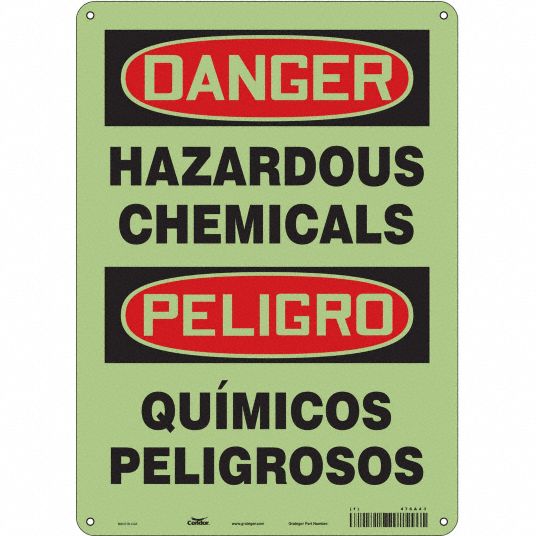 Polyethylene, Mounting Holes Sign Mounting, Safety Sign - 476A43|476A43 ...