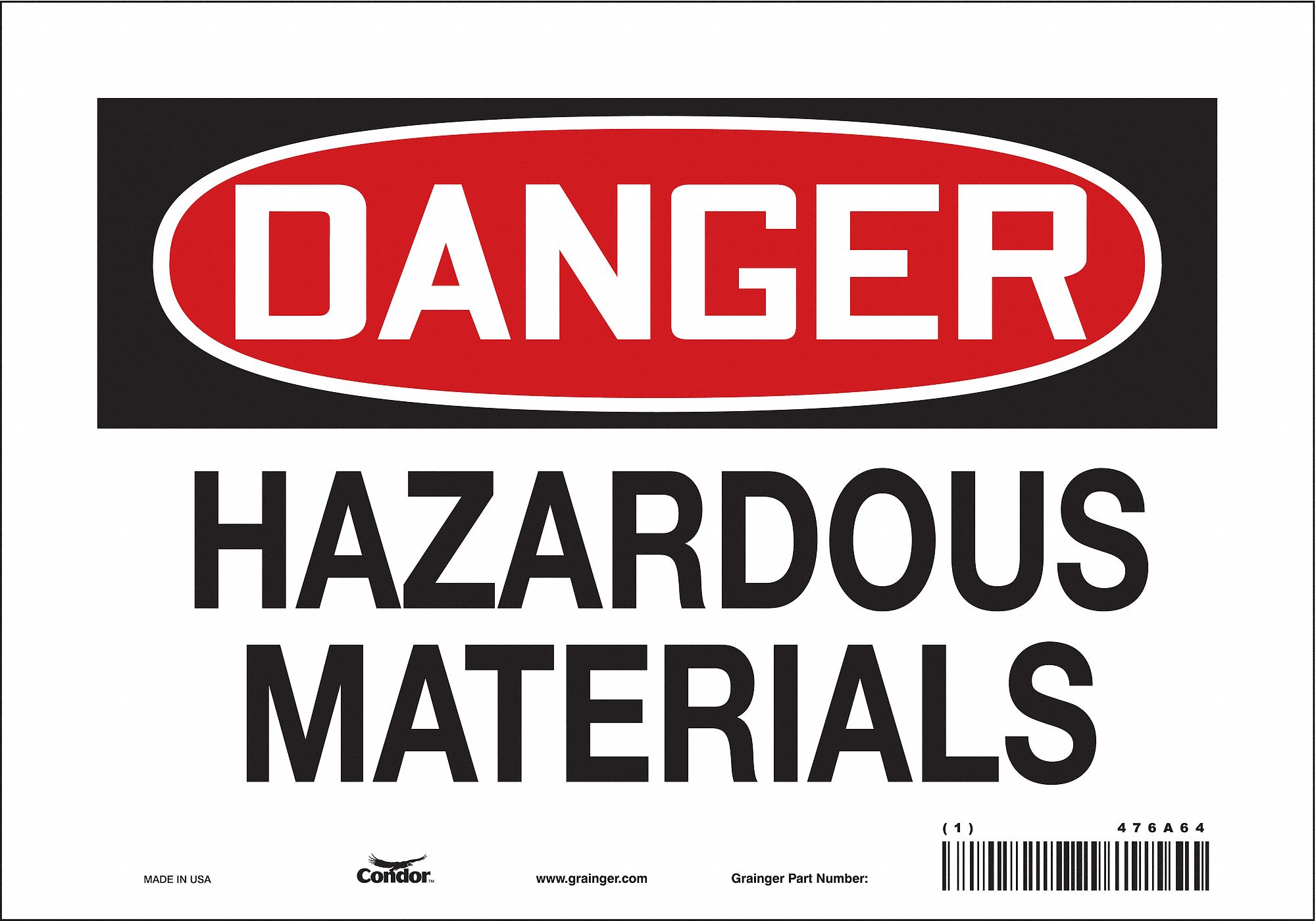 Vinyl, Adhesive Sign Mounting, Safety Sign - 476A64|476A64 - Grainger