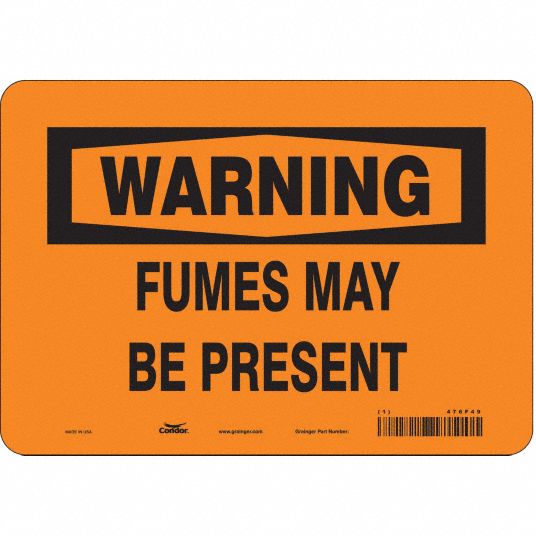 Vinyl, Adhesive Sign Mounting, Safety Sign - 476F49|476F49 - Grainger