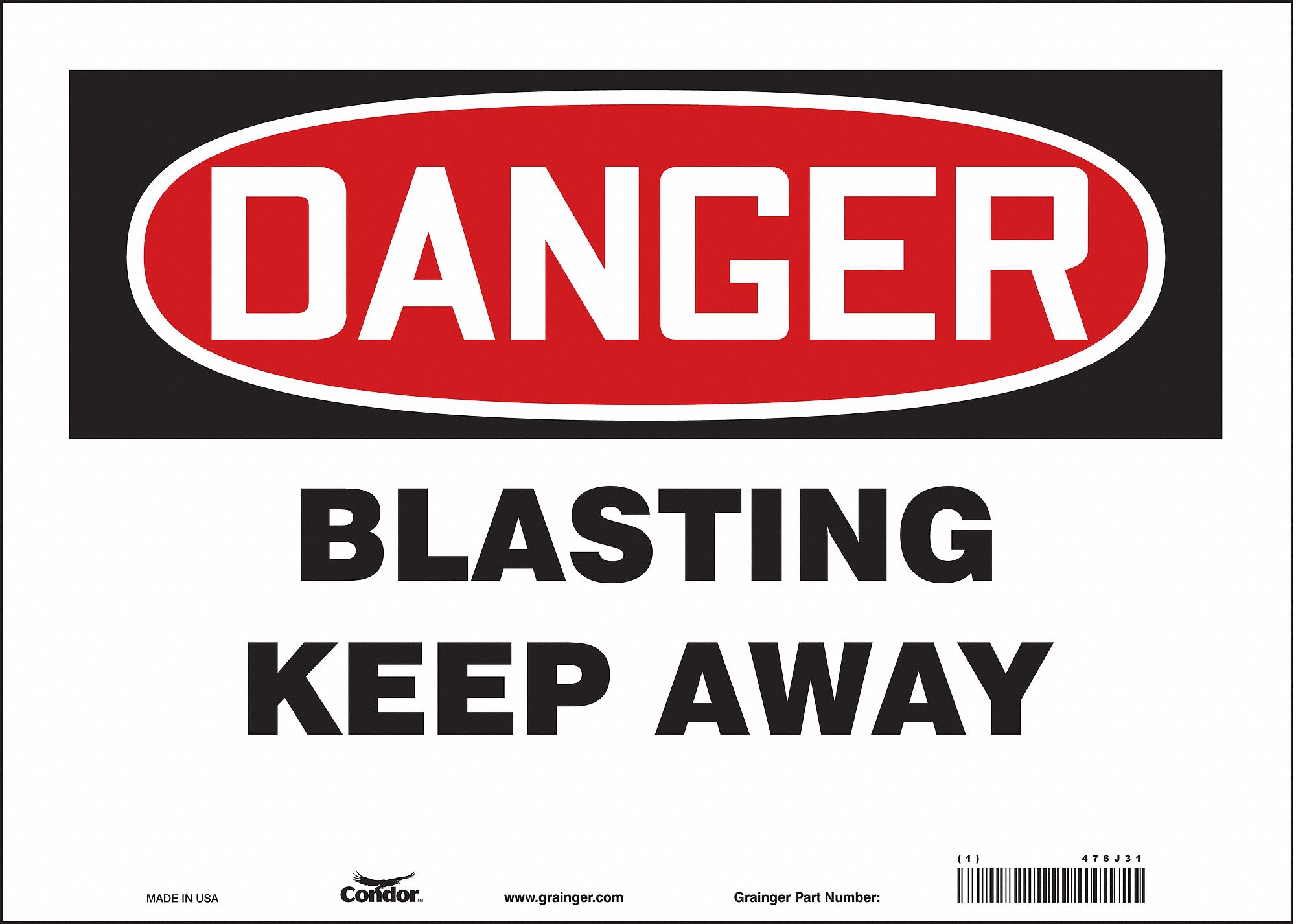 Vinyl, Adhesive Sign Mounting, Safety Sign - 476J31|476J31 - Grainger