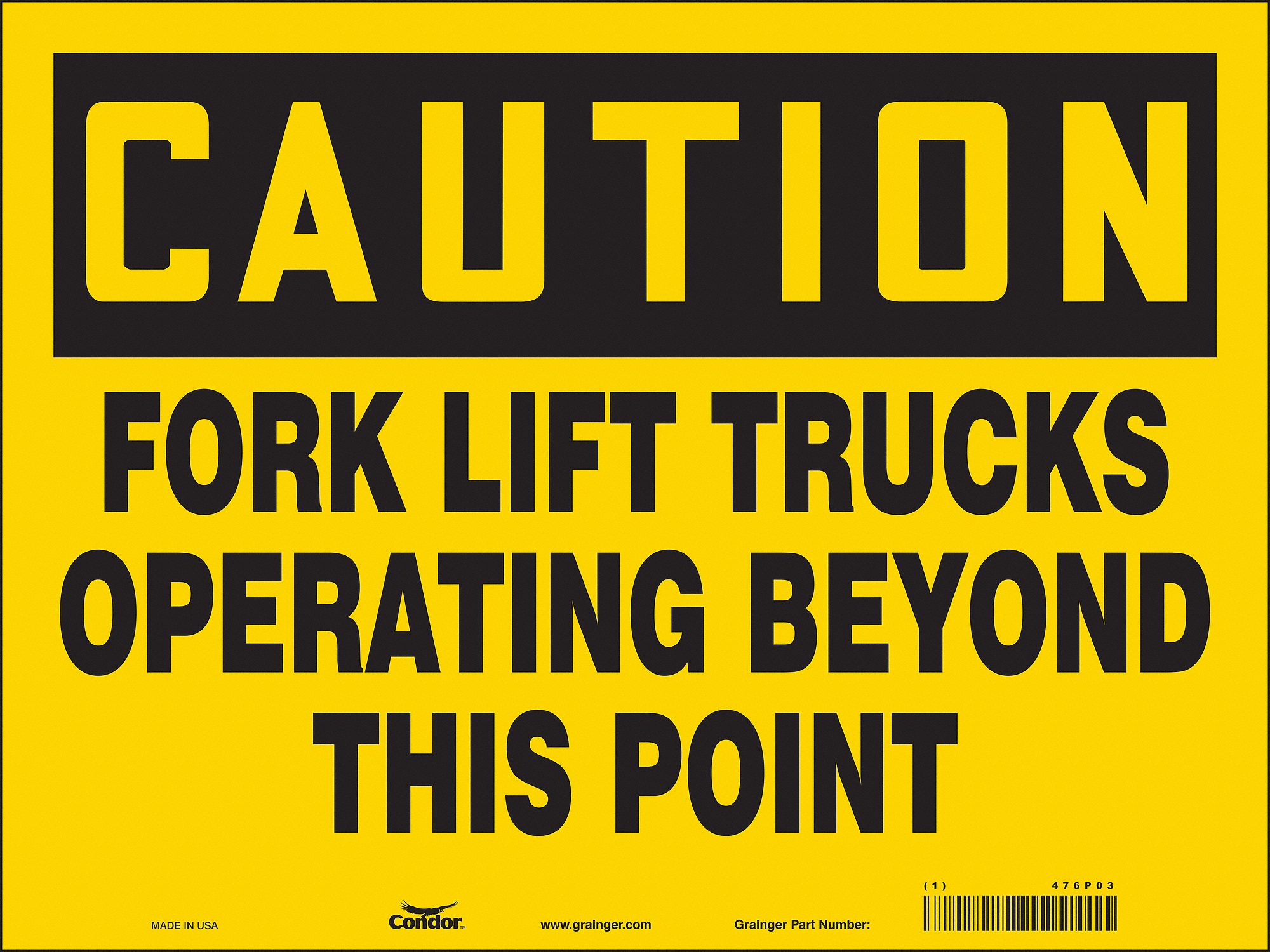 Vinyl, Adhesive Sign Mounting, Safety Sign - 476P03|476P03 - Grainger