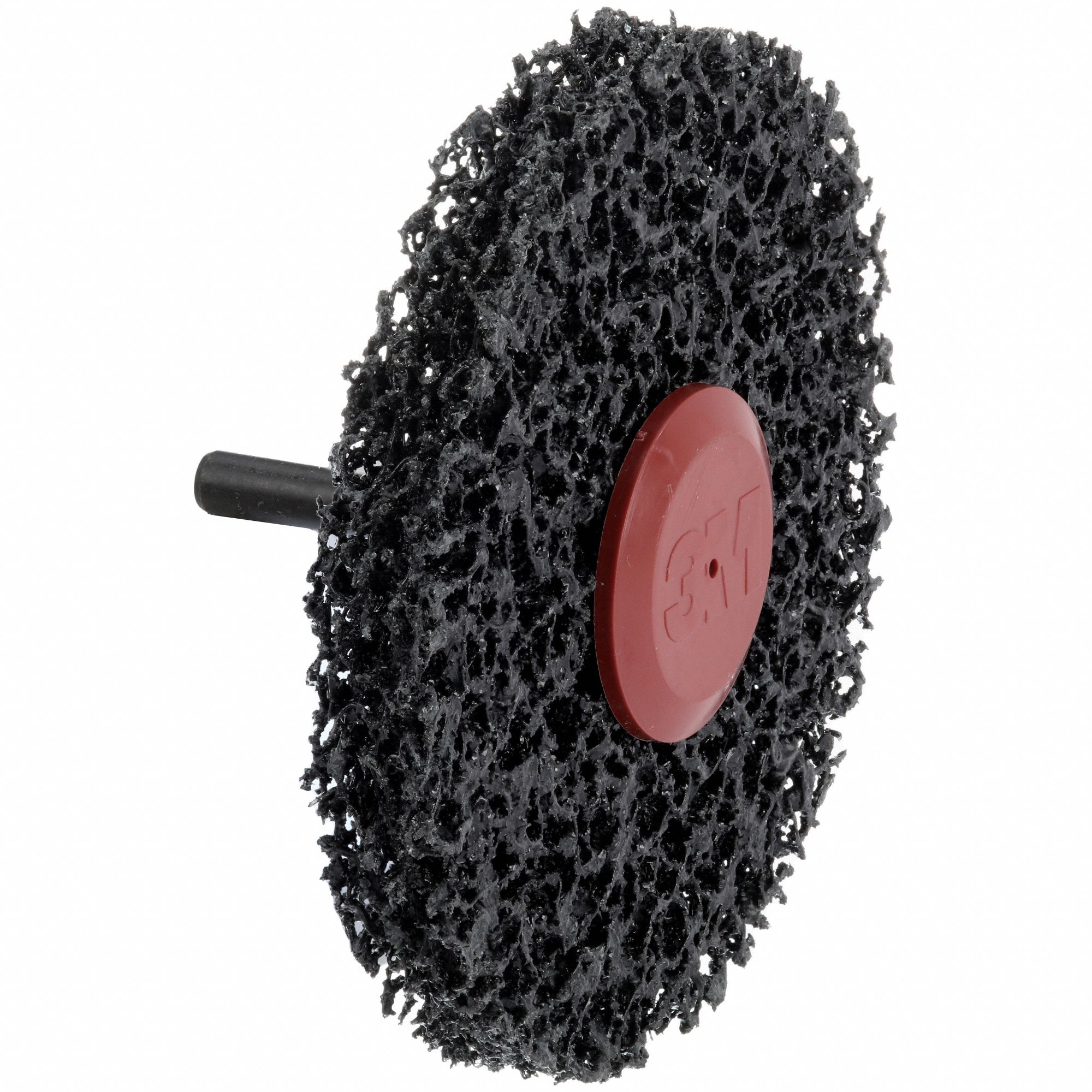 SCOTCH-BRITE, 4 in Dia x 1/2 in W, 1/4 in Straight Shaft, Clean and ...