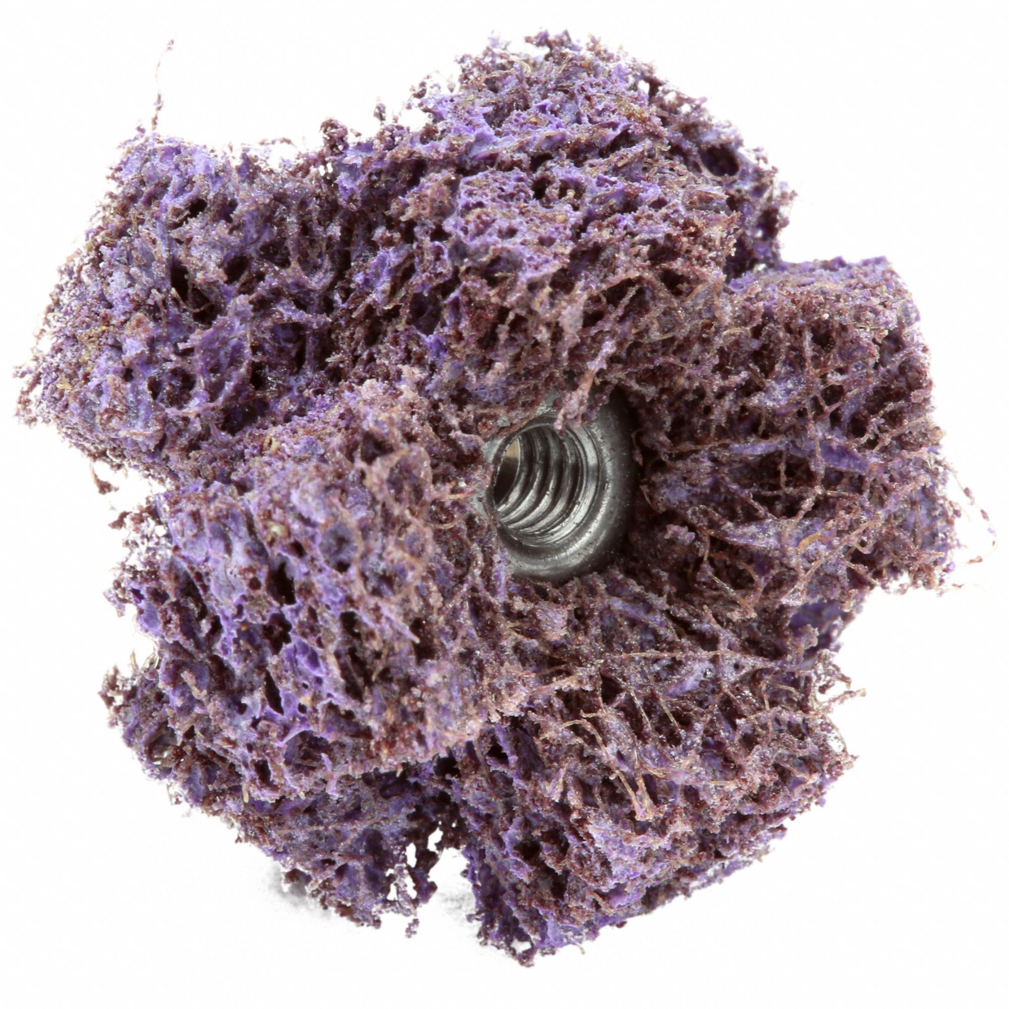 SCOTCH-BRITE, 1 in Dia x 3/8 in W, #8-32 Eyelet, Cross Buff - 476T62 ...