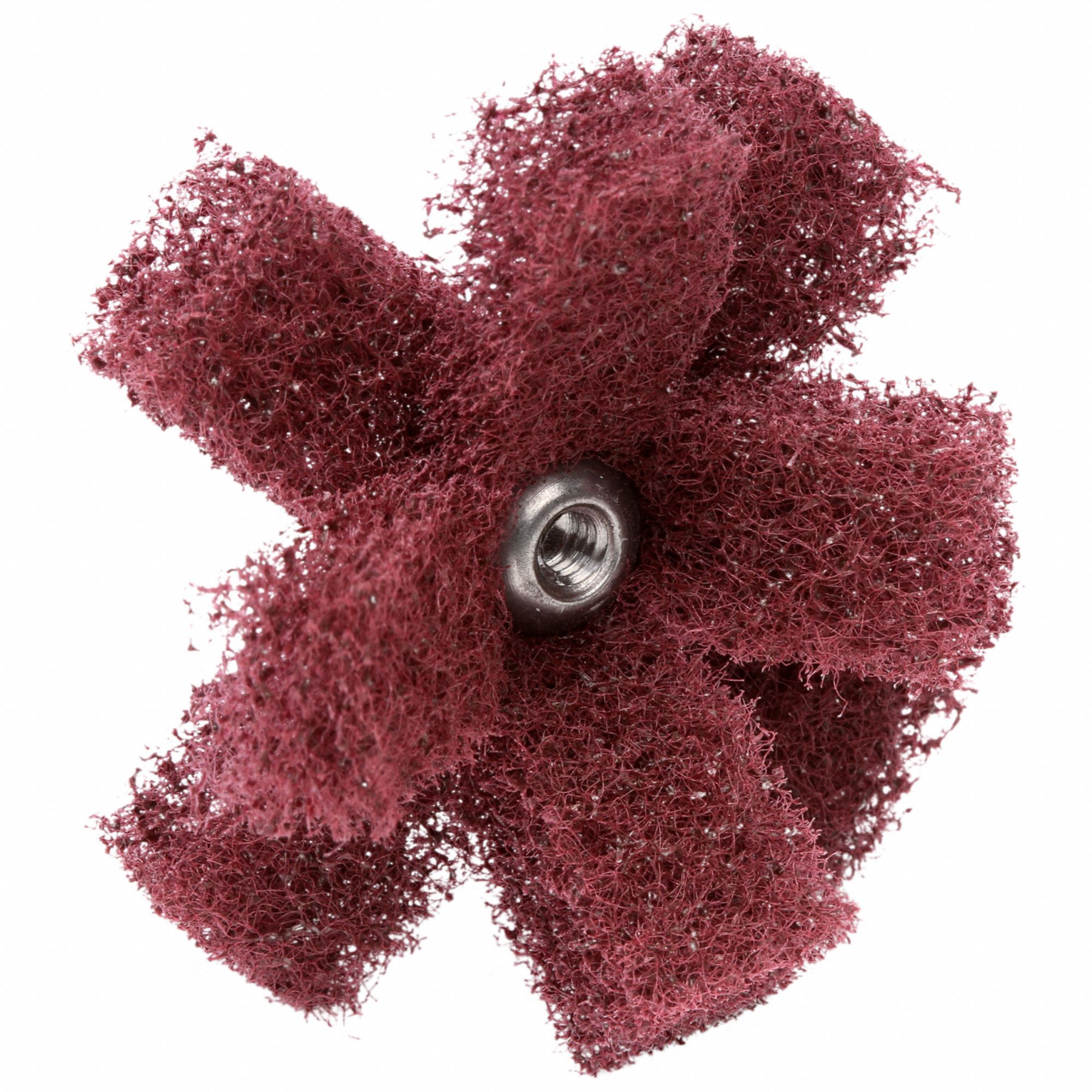 SCOTCH-BRITE, 2 in Dia x 1/2 in W, #8-32 Eyelet, Cross Buff - 476T65 ...